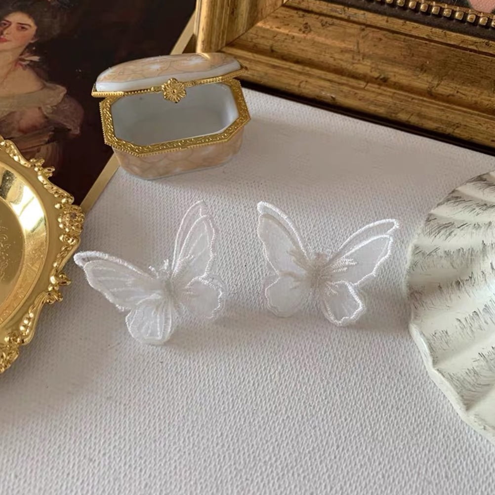 LOLIPPYY Earrings for Women 1 Pair in Lace with Butterflies Shaped ...