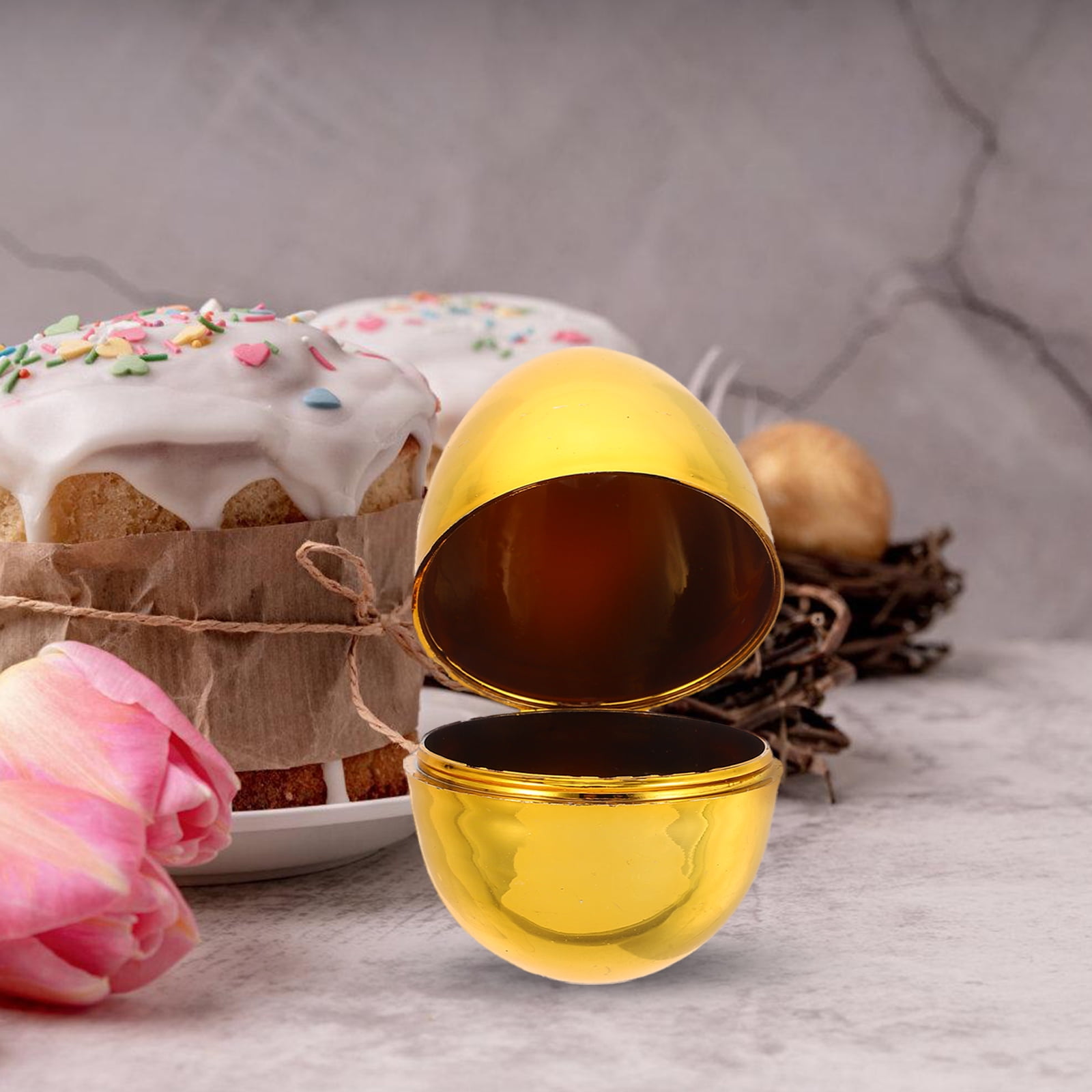 LOLIPPYY Easter Basket Stuffer 12Pcs Fillable Toy Eggs Reusable and ...