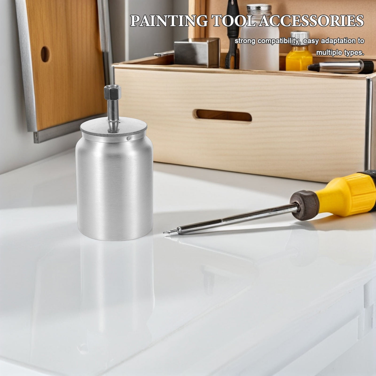 LOLIPPYY Easy-to-Use Plated Spray Paint Applicator Cup with Aluminum ...