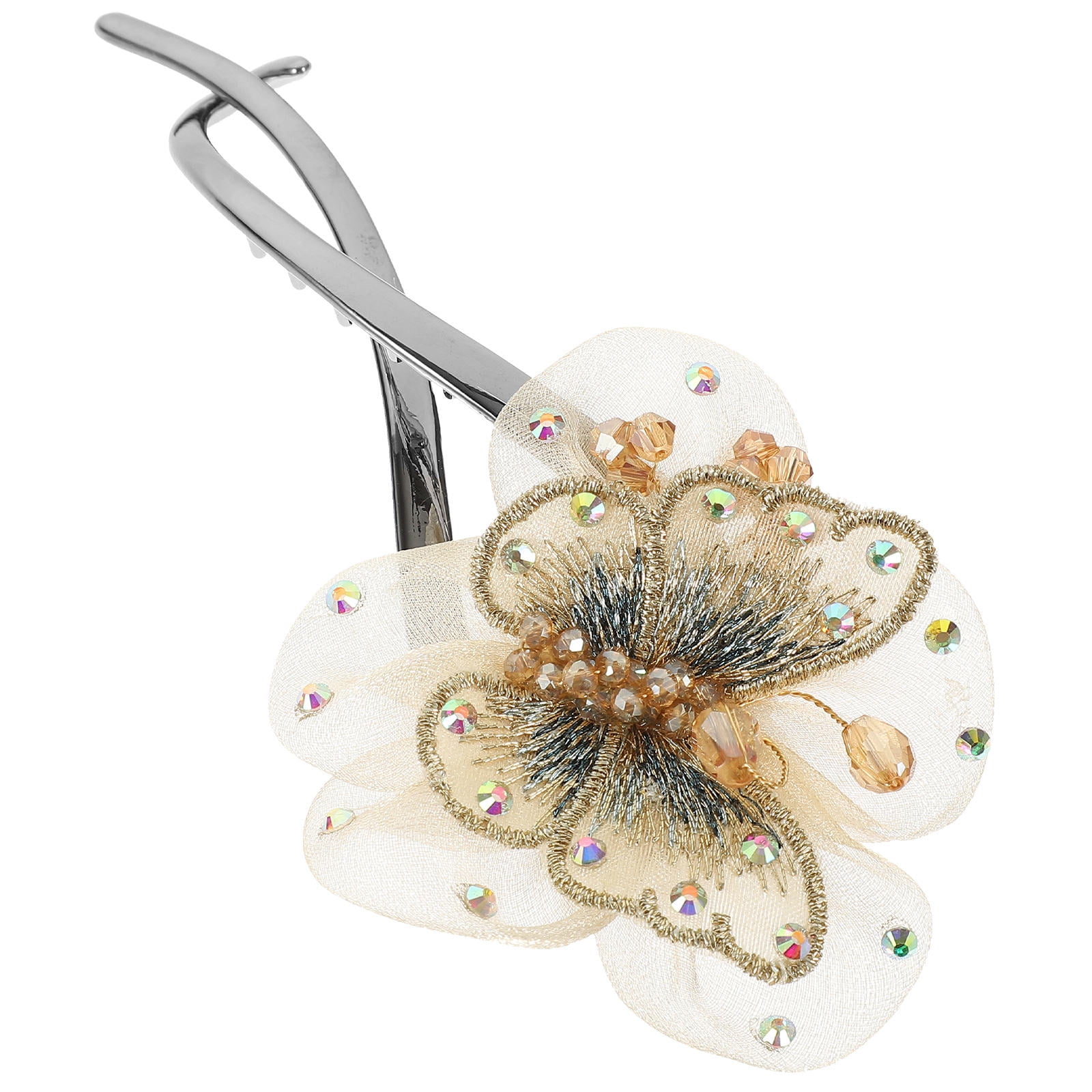LOLIPPYY Elegant Golden Butterfly Hair Clip French Twist Hair Pin Alloy ...