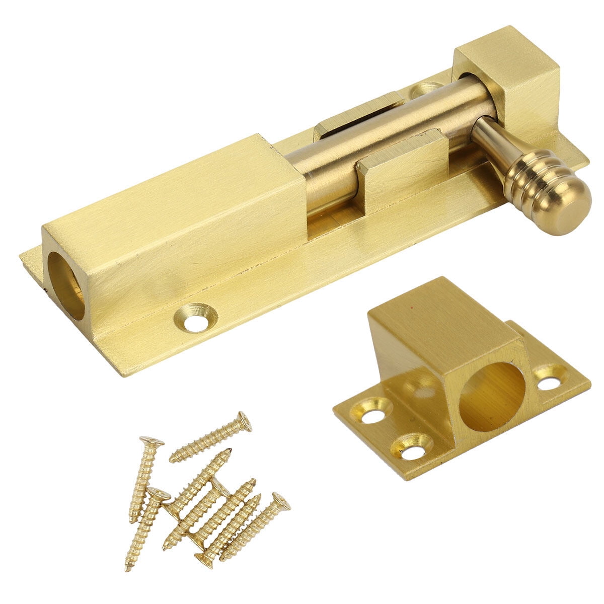 LOLIPPYY Golden Door Latch 1 Slide Bolt Locks for Doors 6 Inch ...
