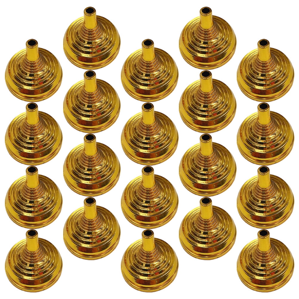 LOLIPPYY Set of 20 Lightweight Golden Plastic Desktop Flag Holders ...