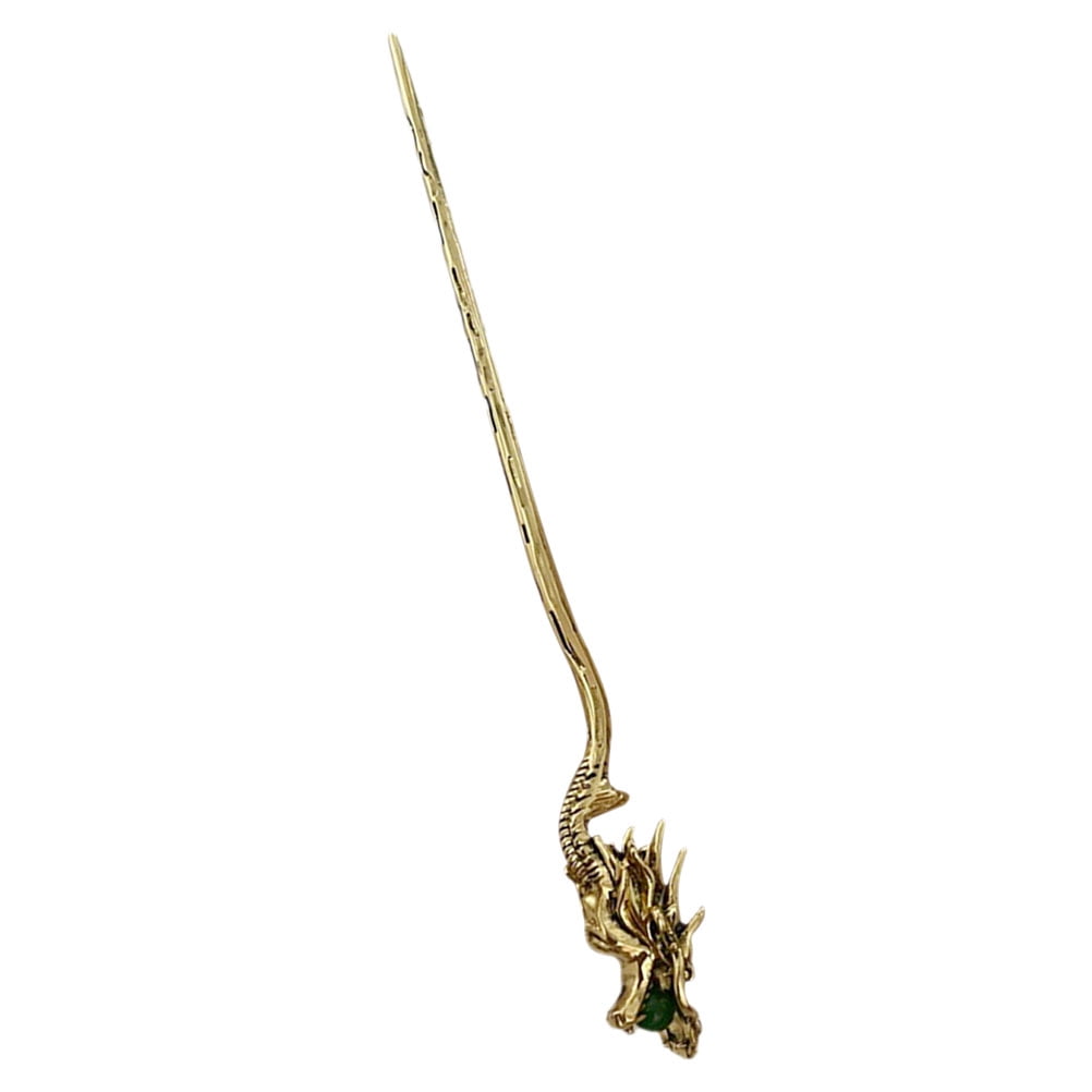 LOLIPPYY Hair Sticks Dragon Hair Chopstick Golden Zinc Alloy Hair Bun ...