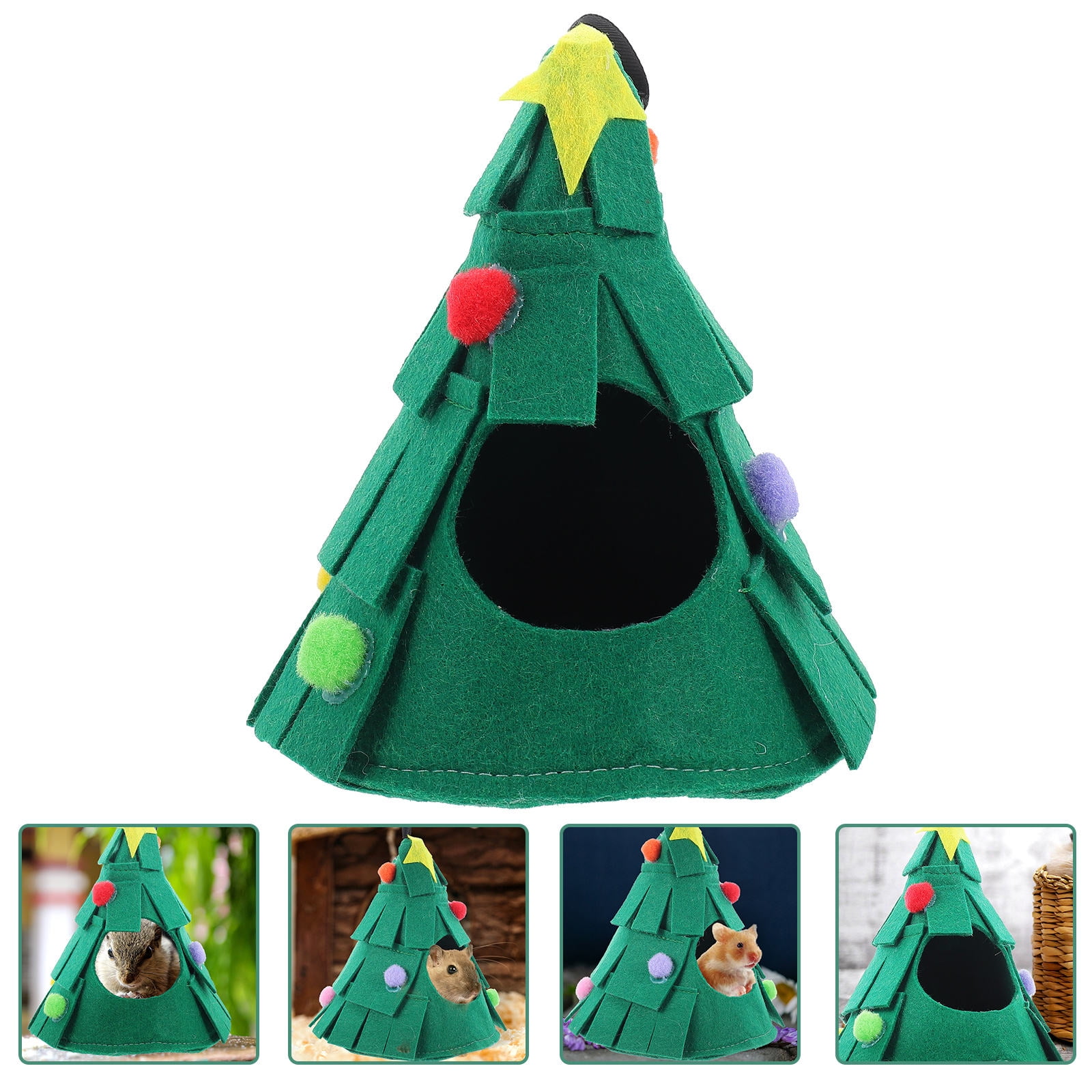 LOLIPPYY Hamster Sleeping Felt Hanging Design for Pets 1Pack - Walmart.com