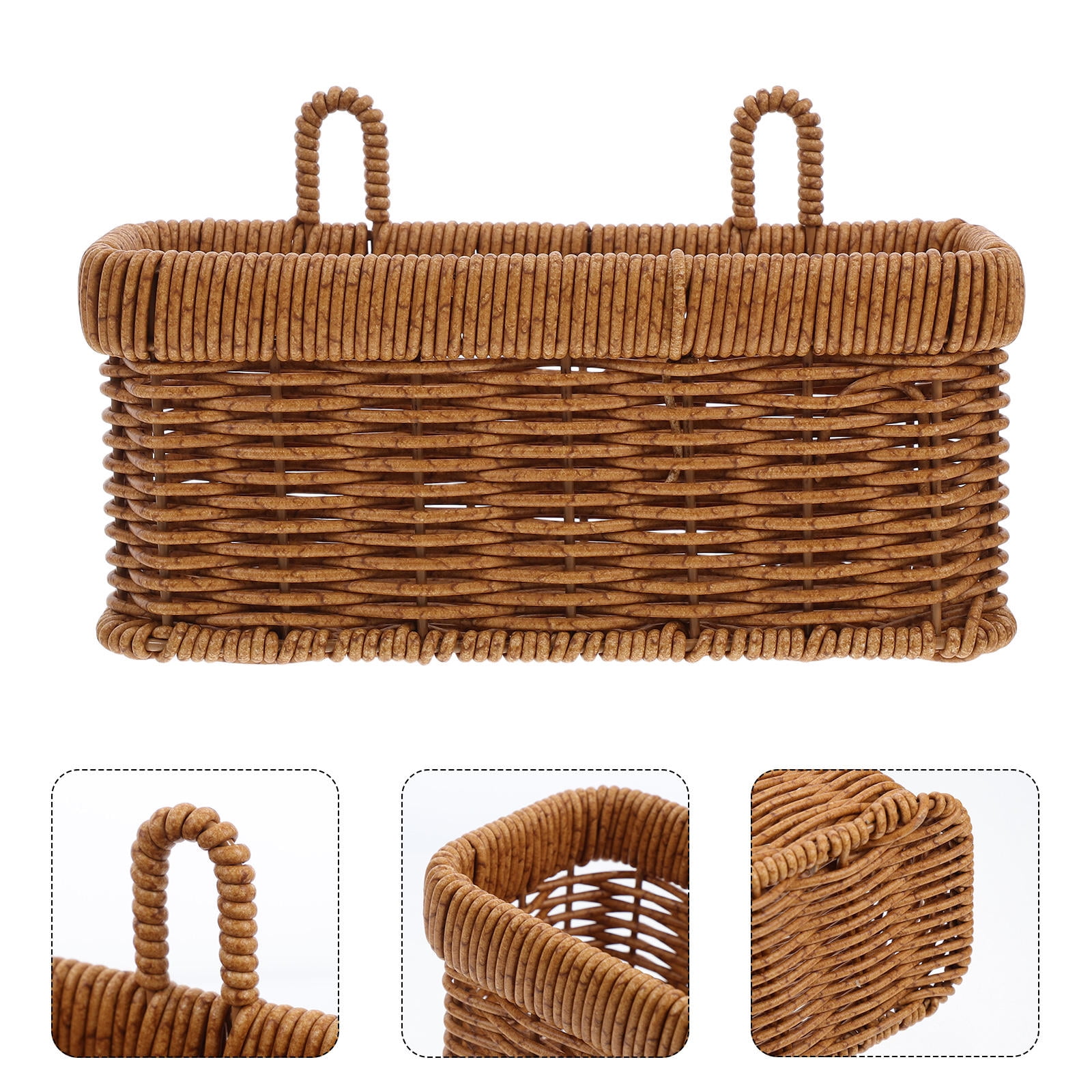 LOLIPPYY Hanging Baskets For Kitchen Ginger And Garlic Storage Brown PP ...