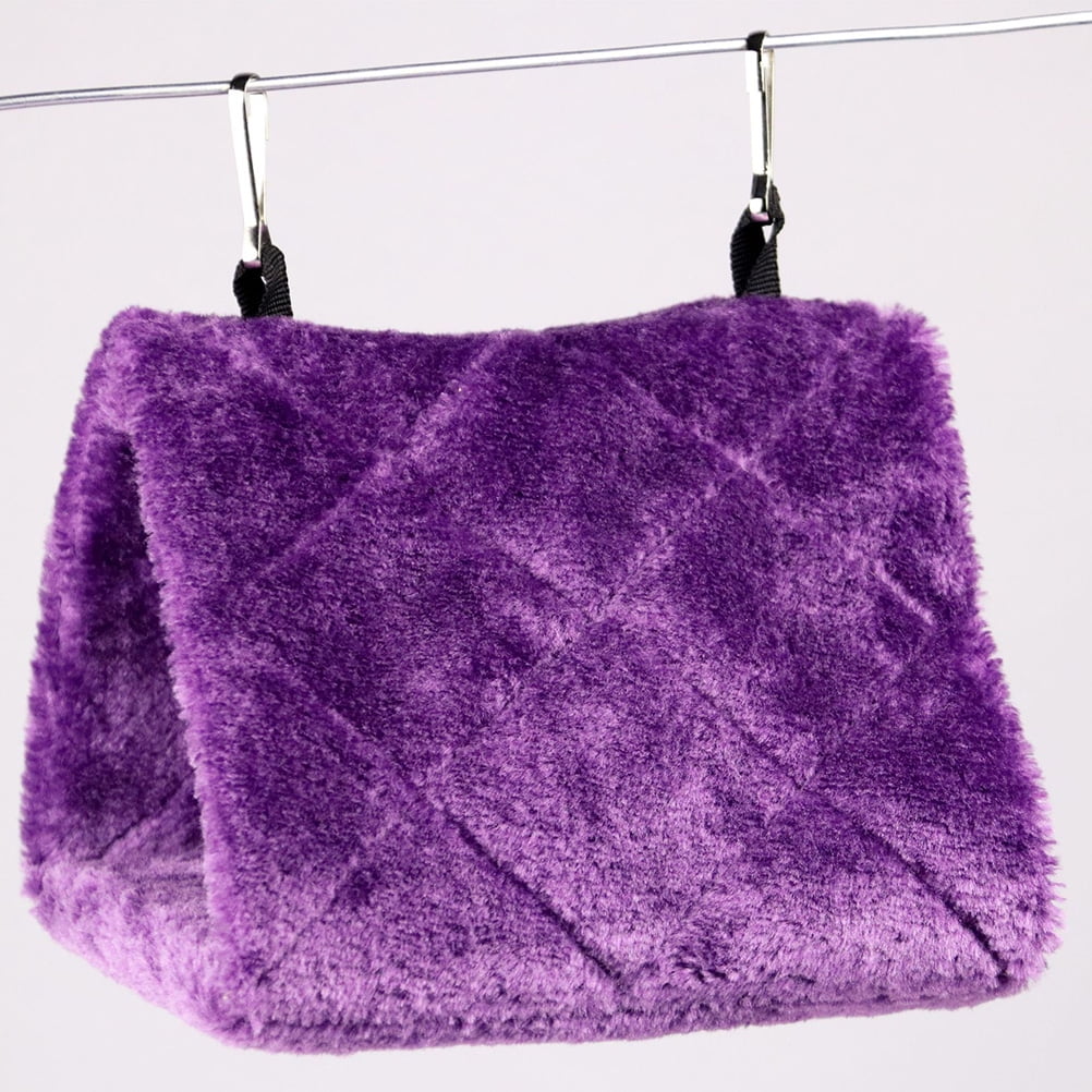 LOLIPPYY Hanging Bird Bed Triangular Snuggle Cave Purple 1Pcs - Walmart.com