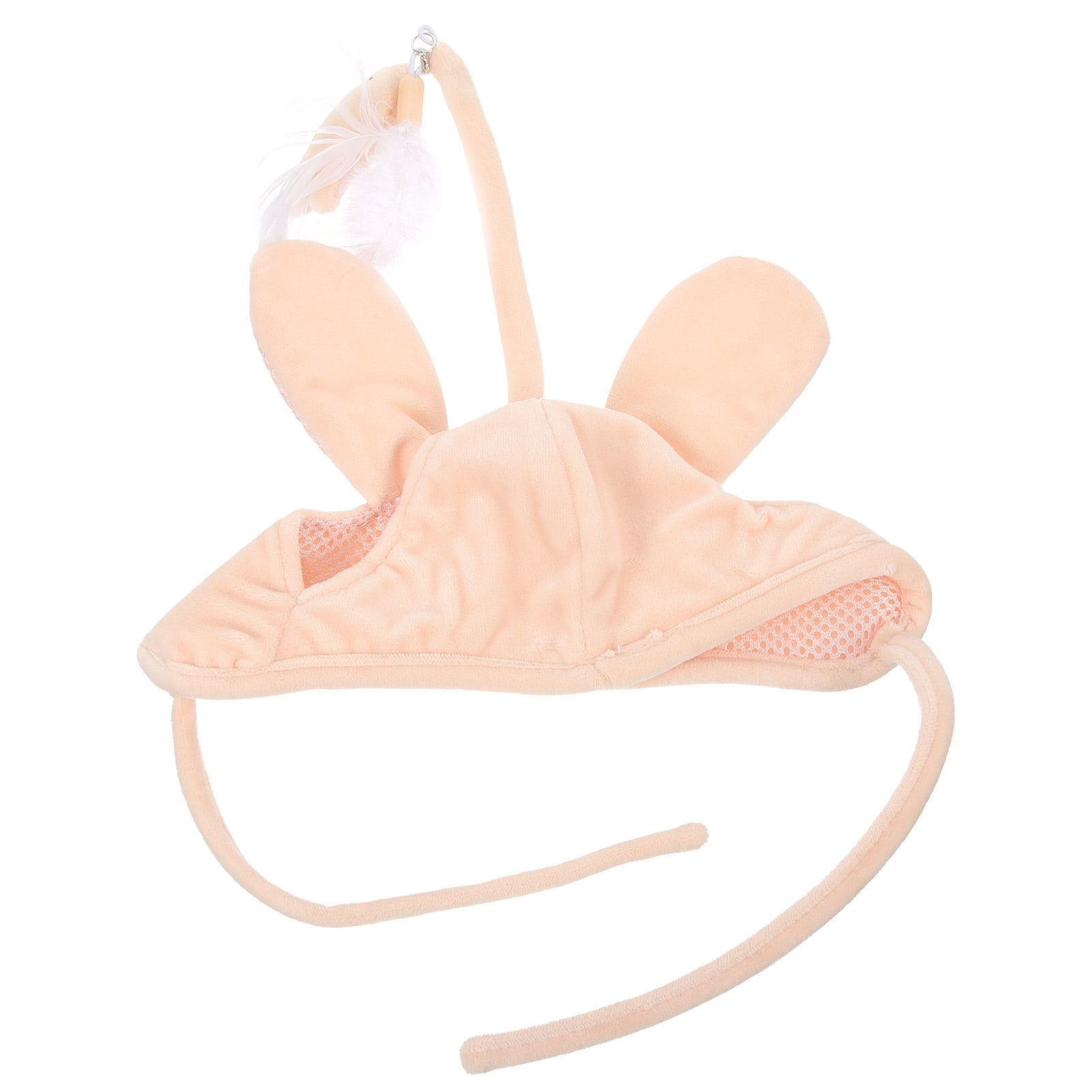 LOLIPPYY Head Wearing Plush Pink Cat Teasing Stick for Indoor Cat ...