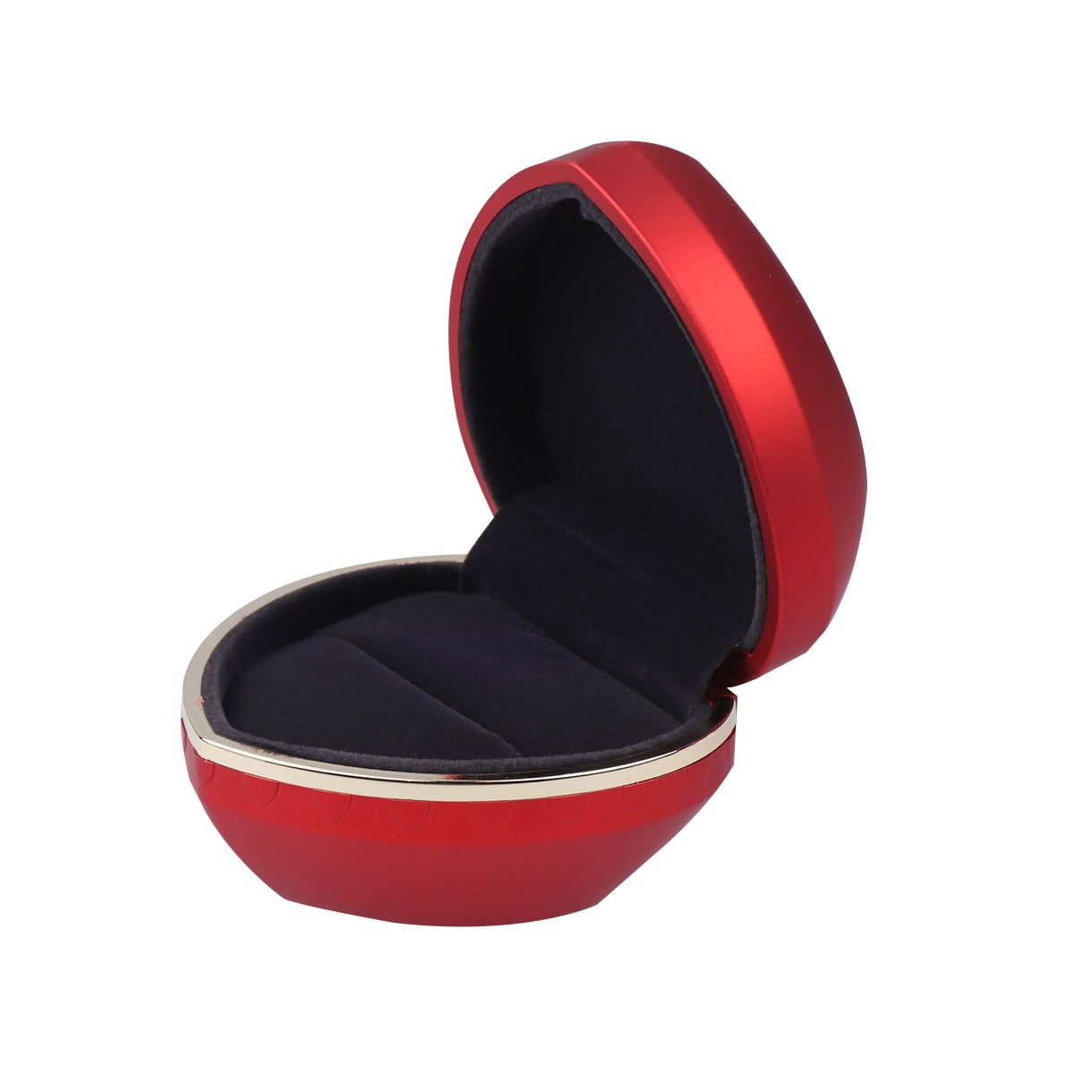 LOLIPPYY Heart Shaped Small Display Case Red 1Pack Plastic Engagement ...