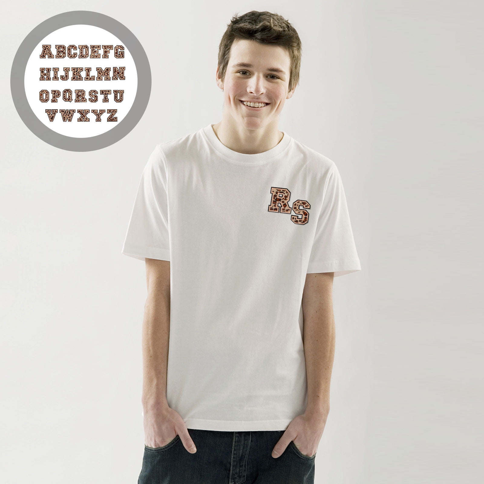 LOLIPPYY Heat Transfer Letters for Clothes 26Pack Iron On Letters Light ...