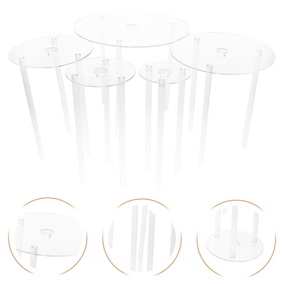 LOLIPPYY Hemoton 5 Sets Cake Tier Support Rods for Stacking Cake Dowel ...