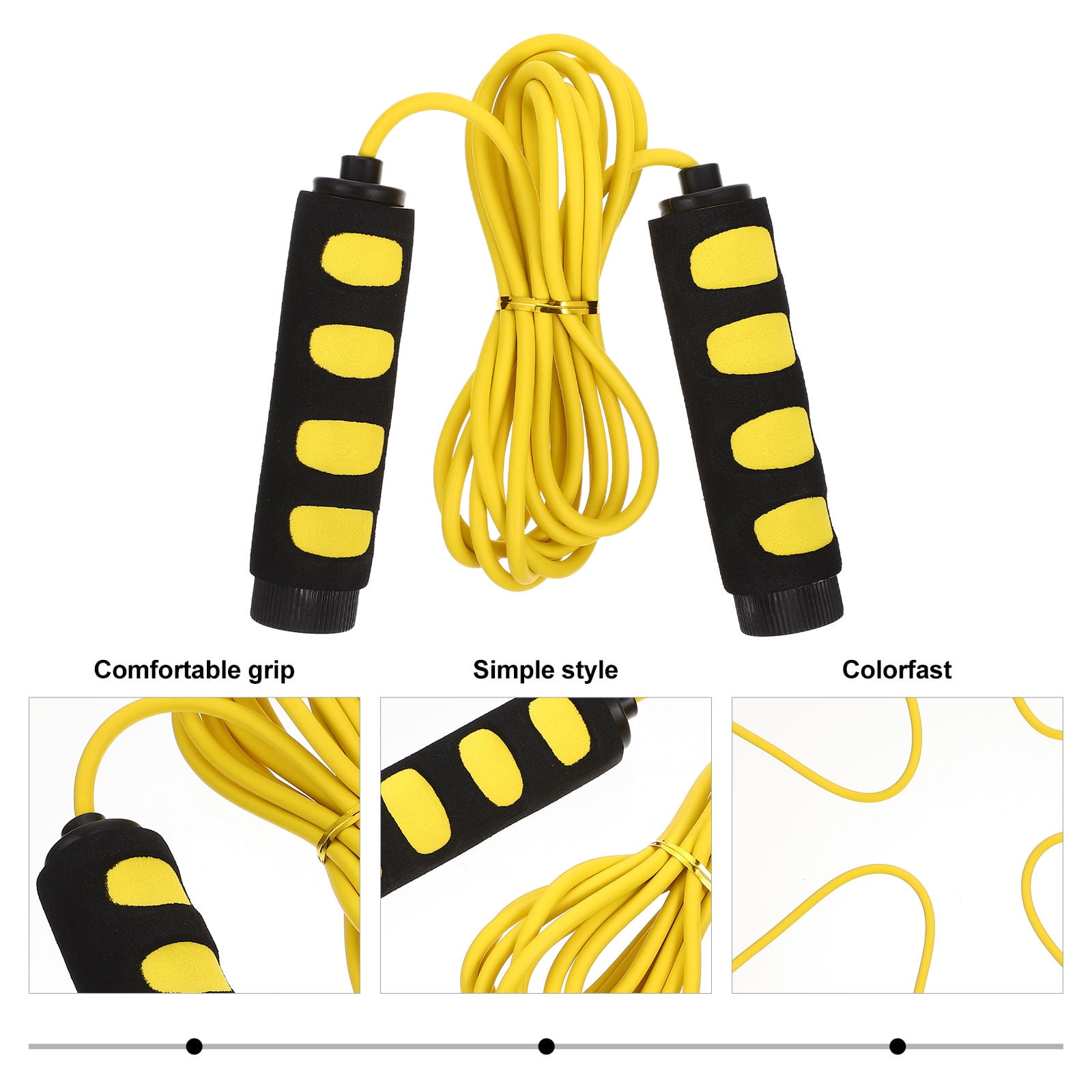 LOLIPPYY Jump Rope with Lightweight Non- Handles for Fitness Training ...