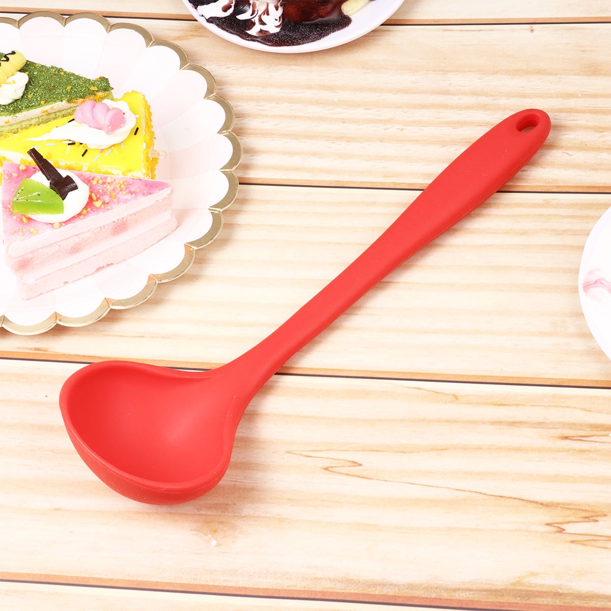 LOLIPPYY Ladles for Kitchen Use Food Grade Silicone Cooking Gadget with ...