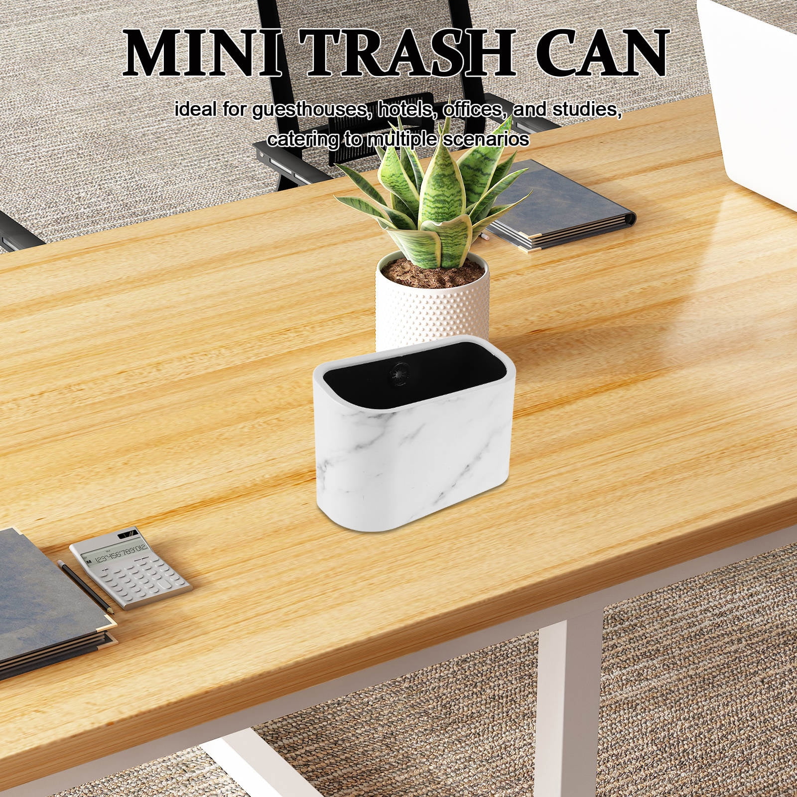 LOLIPPYY Laundry Room Trash Can Trash Can White Plastic Space-Saving ...
