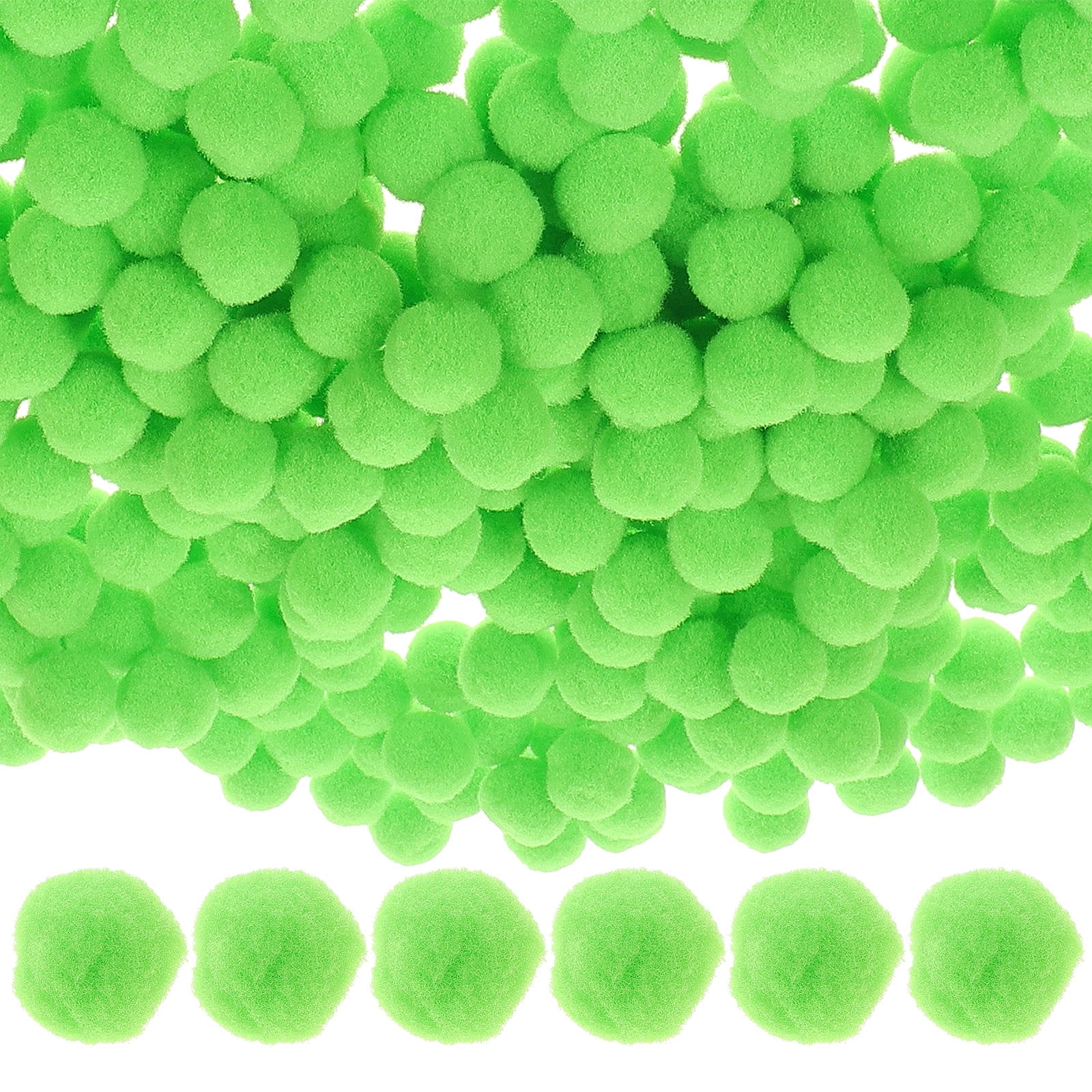 LOLIPPYY Light Green Plush Pom Poms for Decor Creative DIY Hat Balls ...