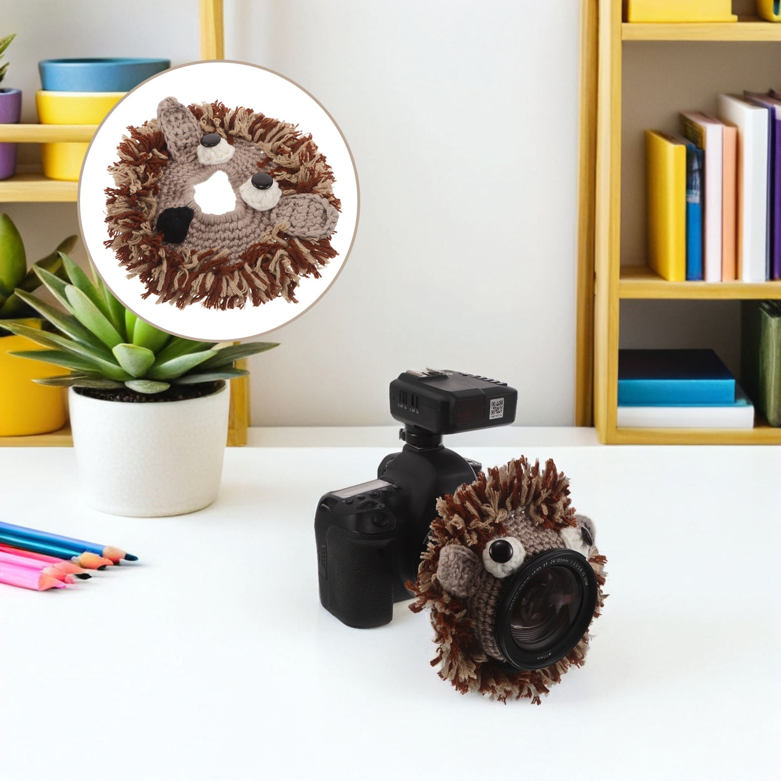 LOLIPPYY Lightweight Soft Camera Lens Hugger with Knitted Animal Design ...