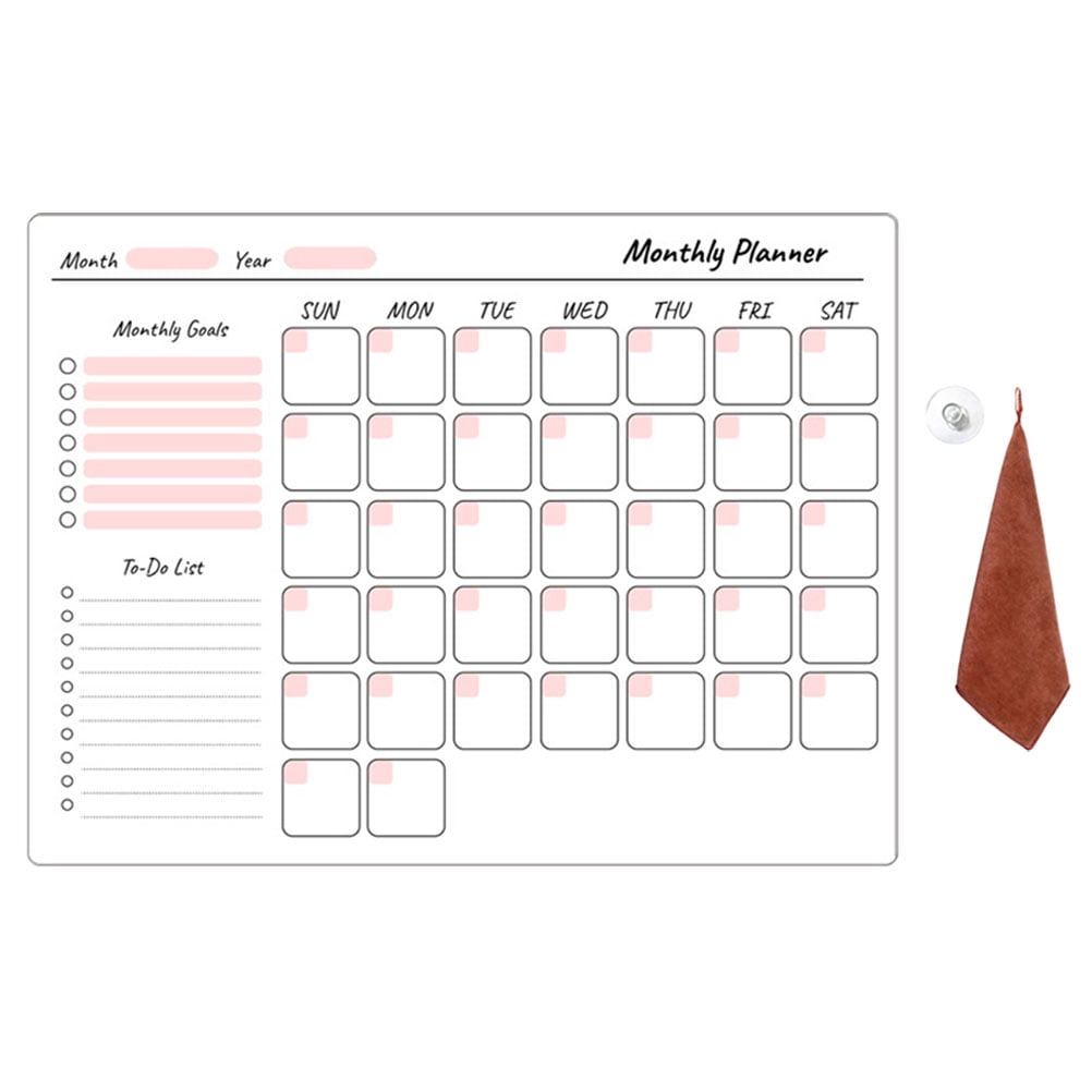 LOLIPPYY Magnetic To Do List for Fridge Assorted Color Dry Erase ...