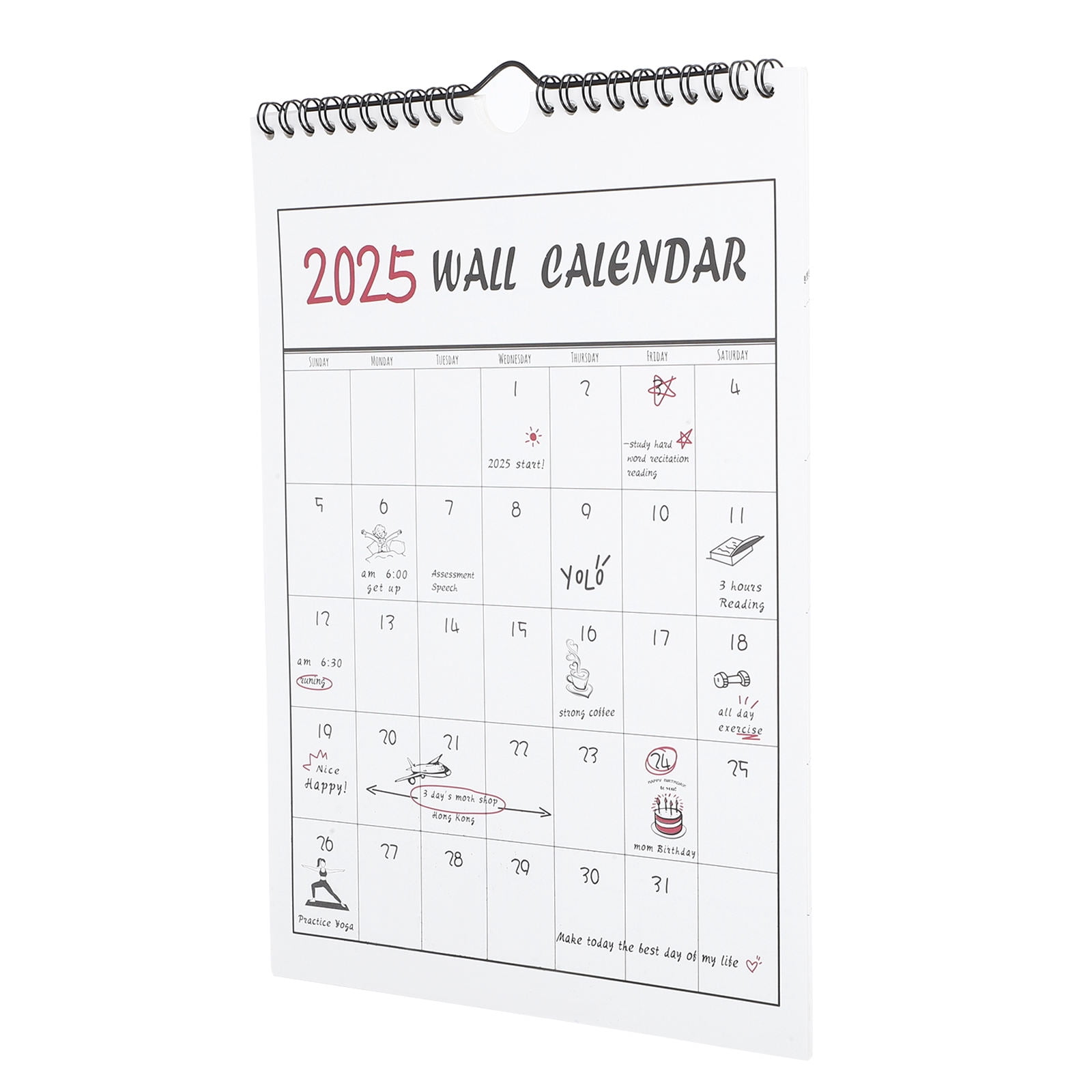 LOLIPPYY Multi Functional Paper Wall Calendar for Home Monthly Planning ...