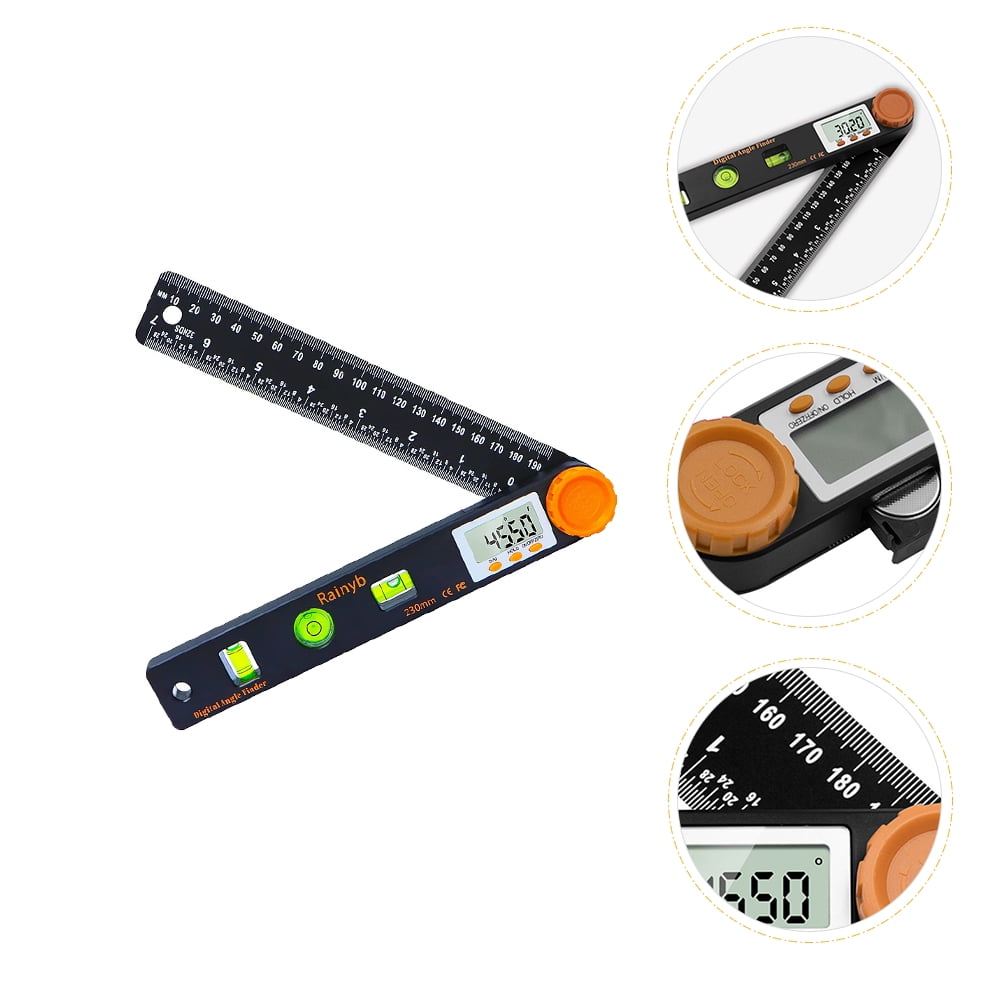 LOLIPPYY Multi Functional Right Angle Ruler Angle Measurement ABS ...