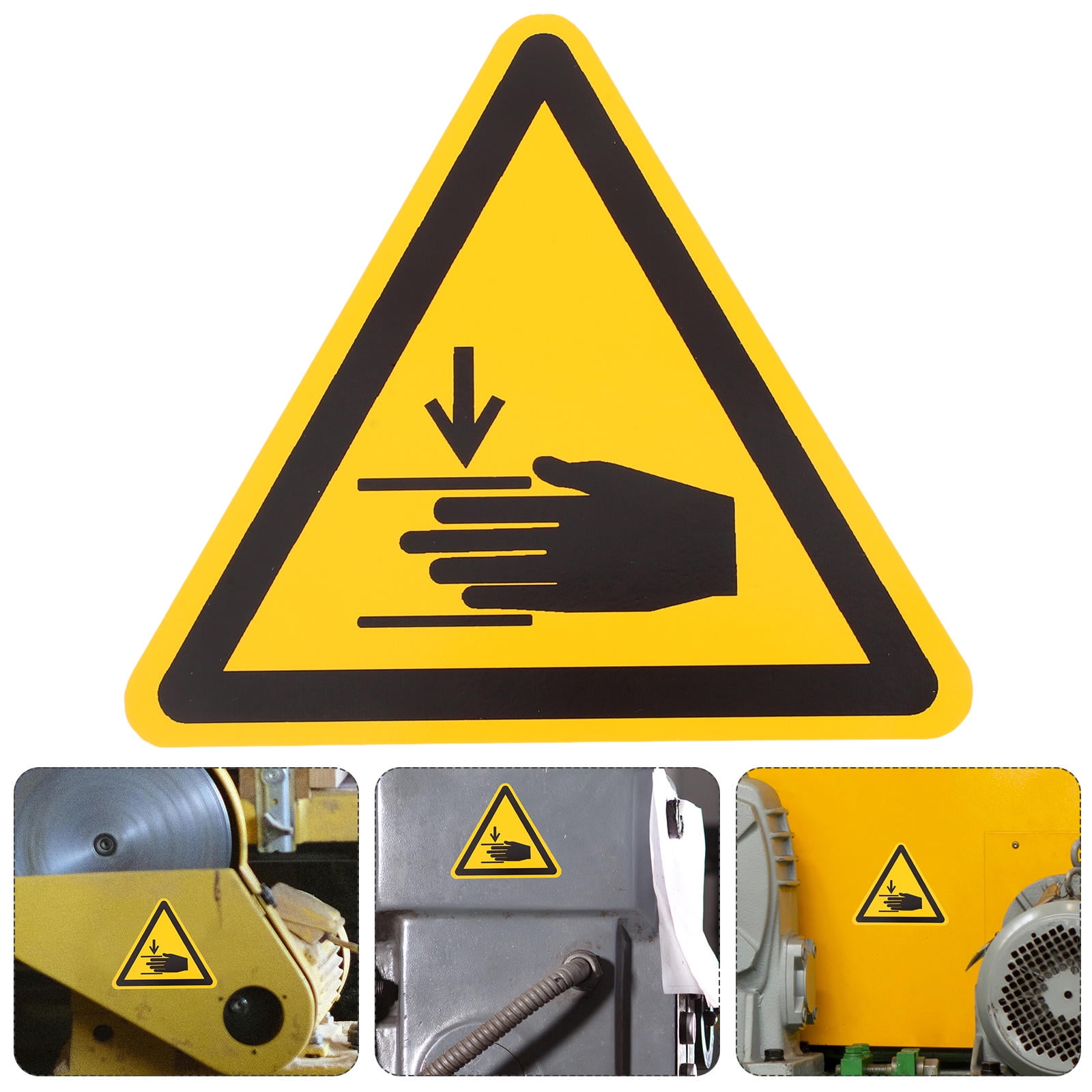 LOLIPPYY MultiUse PVC Safety Warning Sign Sticker Caution Decals for ...