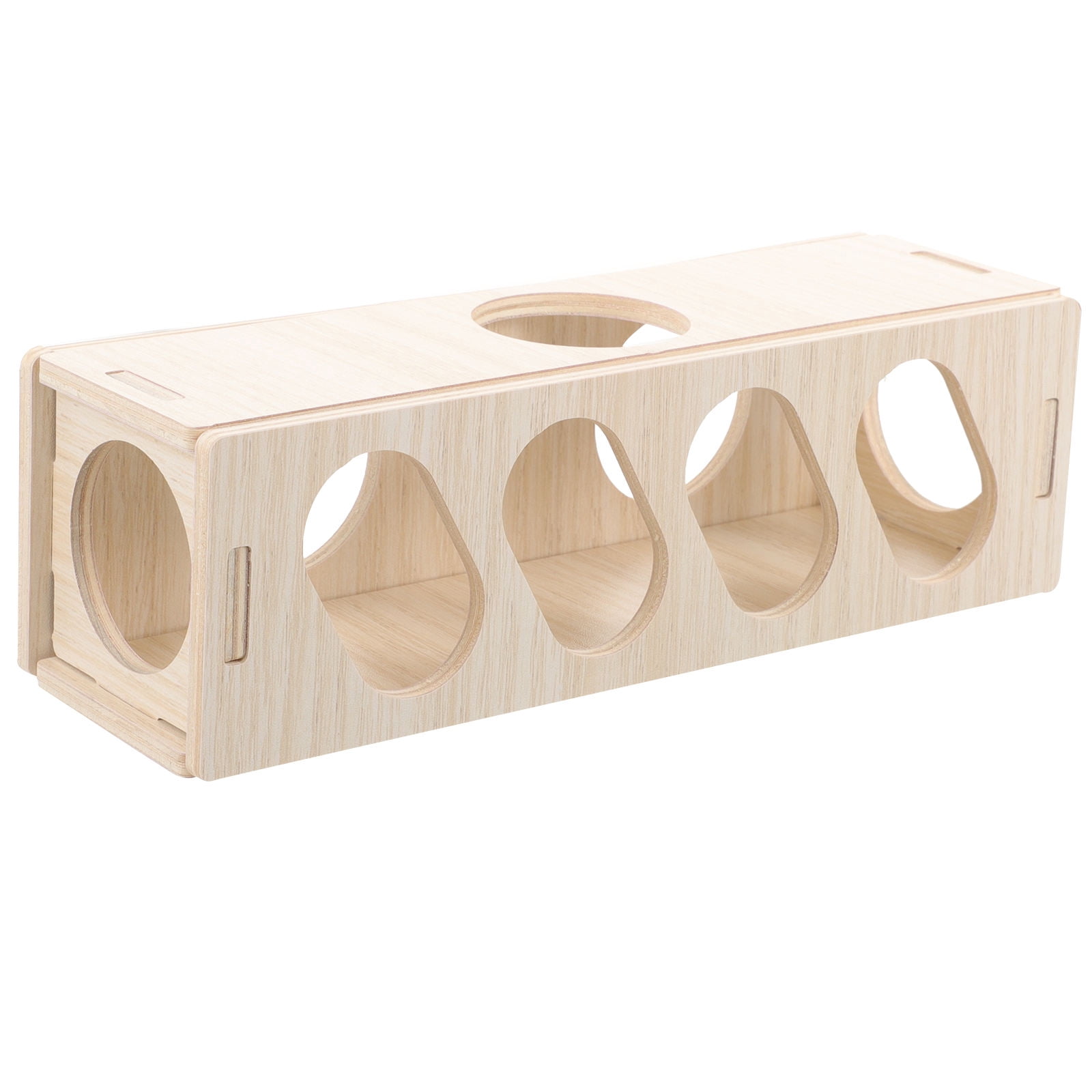 LOLIPPYY Natural Wood Color Hamster Hideaway 1Set for Indoor Play and ...