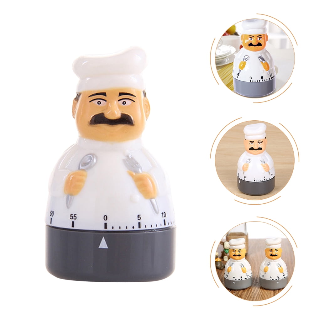 LOLIPPYY Mechanical Kitchen Timer in White Plastic, Novelty Design for ...