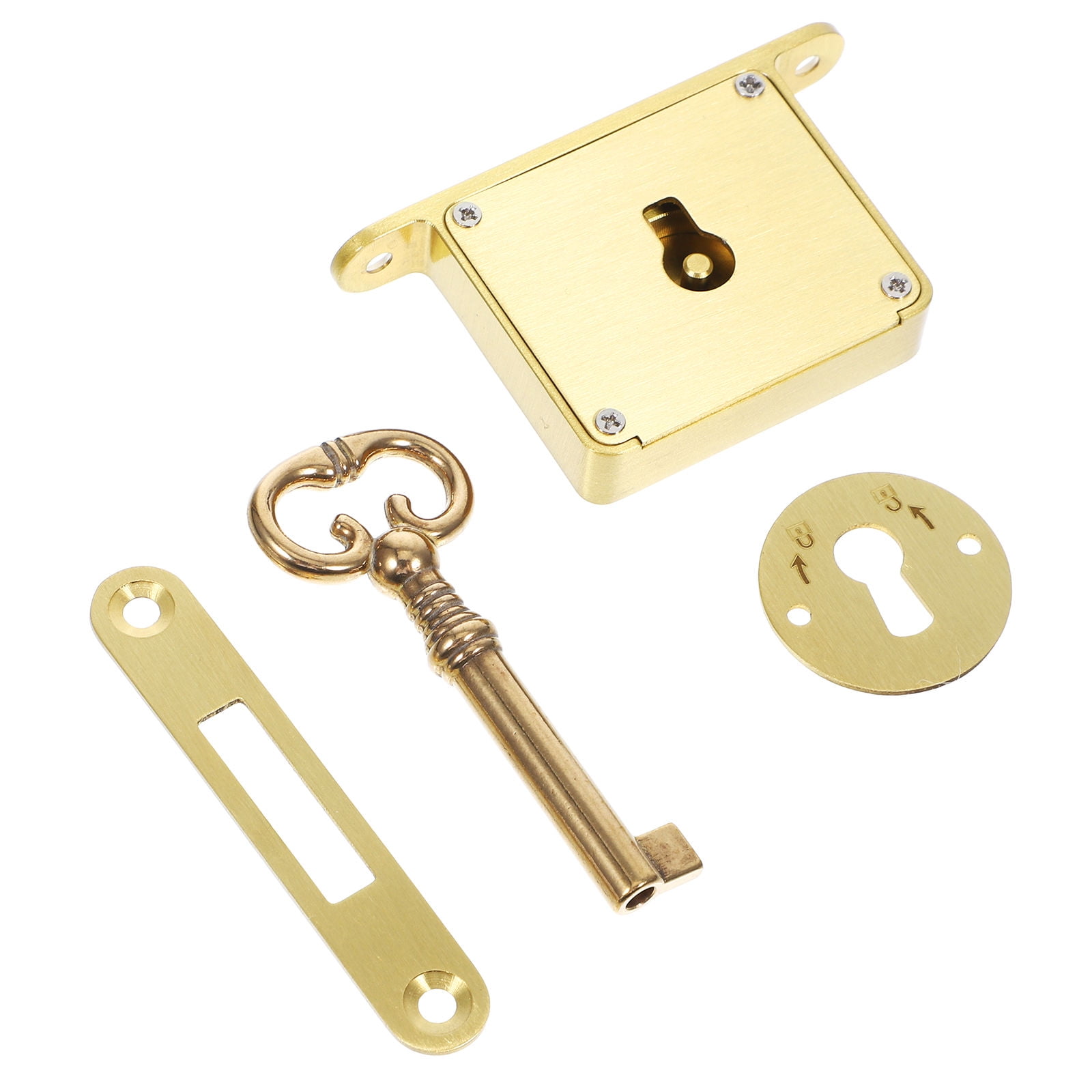 LOLIPPYY Drawer Lock Brass Security Furniture Office Use 1 Set ...