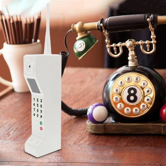 LOLIPPYY Old Fashioned Phone Model White Retro Decor Prop for Stage ...
