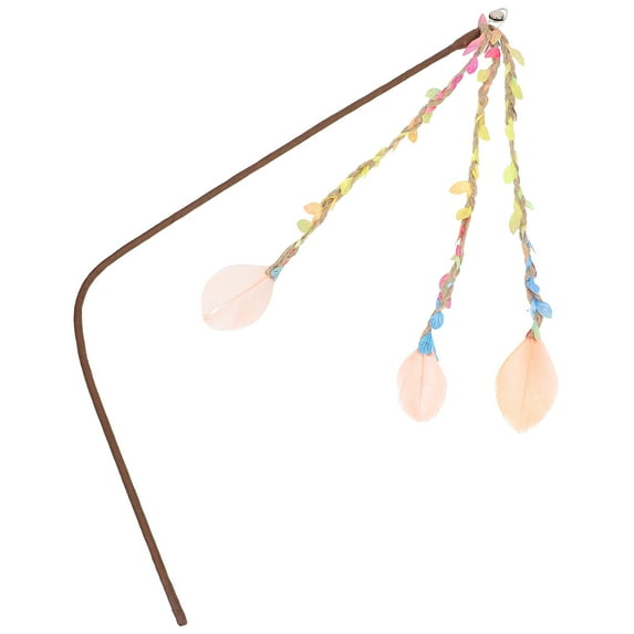 LOLIPPYY Orange Cat Plaything with Branch Simulation and Bell for ...