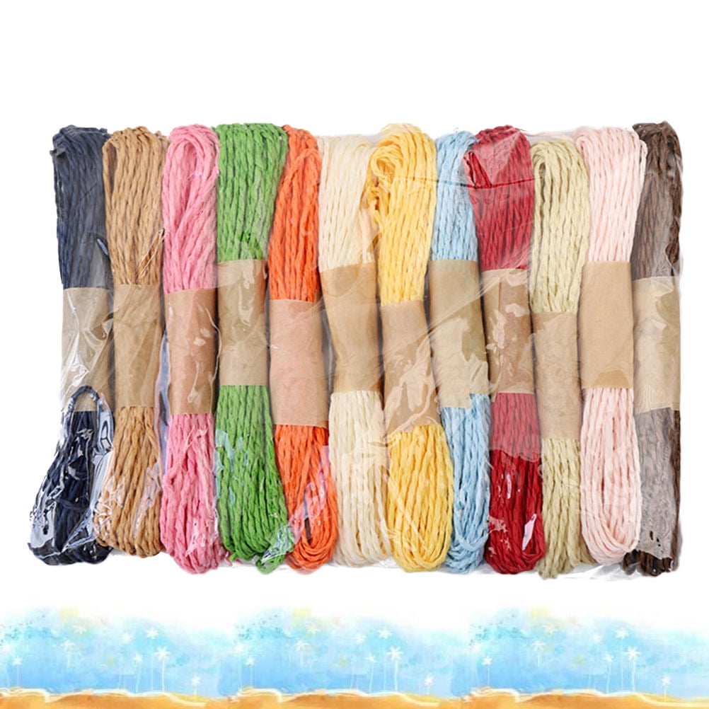 LOLIPPYY Paper Rope Assorted Color for Wrapping and DIY Crafts ...