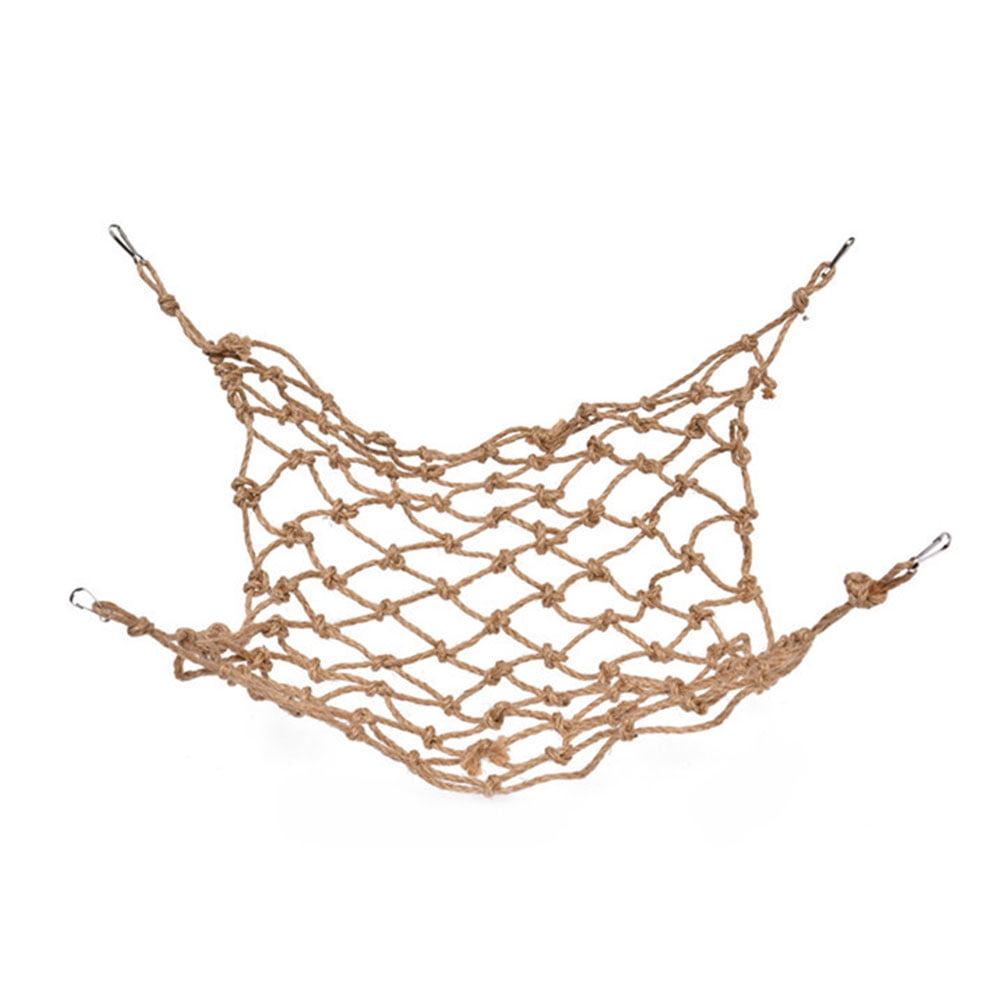 LOLIPPYY Parrot Cage Toy Hemp Rope Climbing Net Ladder Parakeet Budgie ...