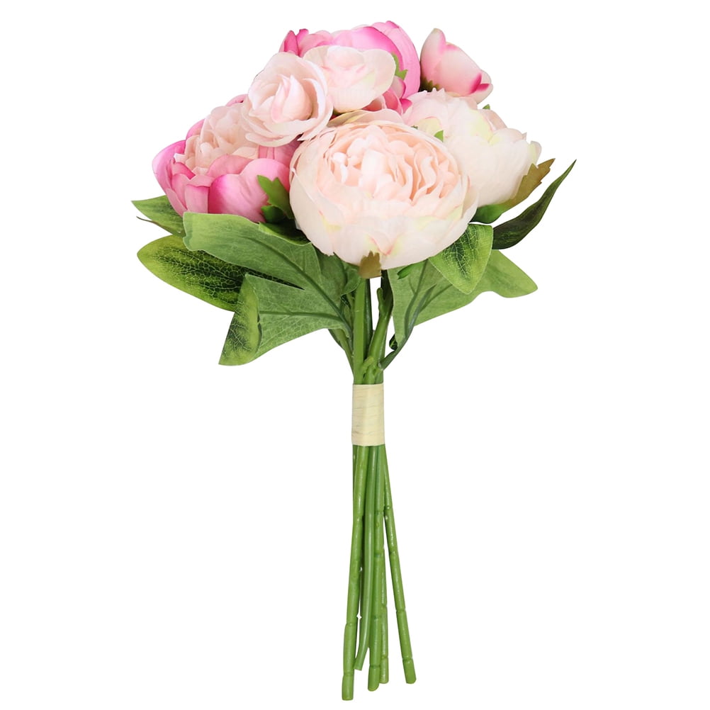 LOLIPPYY Artificial Peony Flowers Peony Bouquet Assorted Color 1Pack 12 ...
