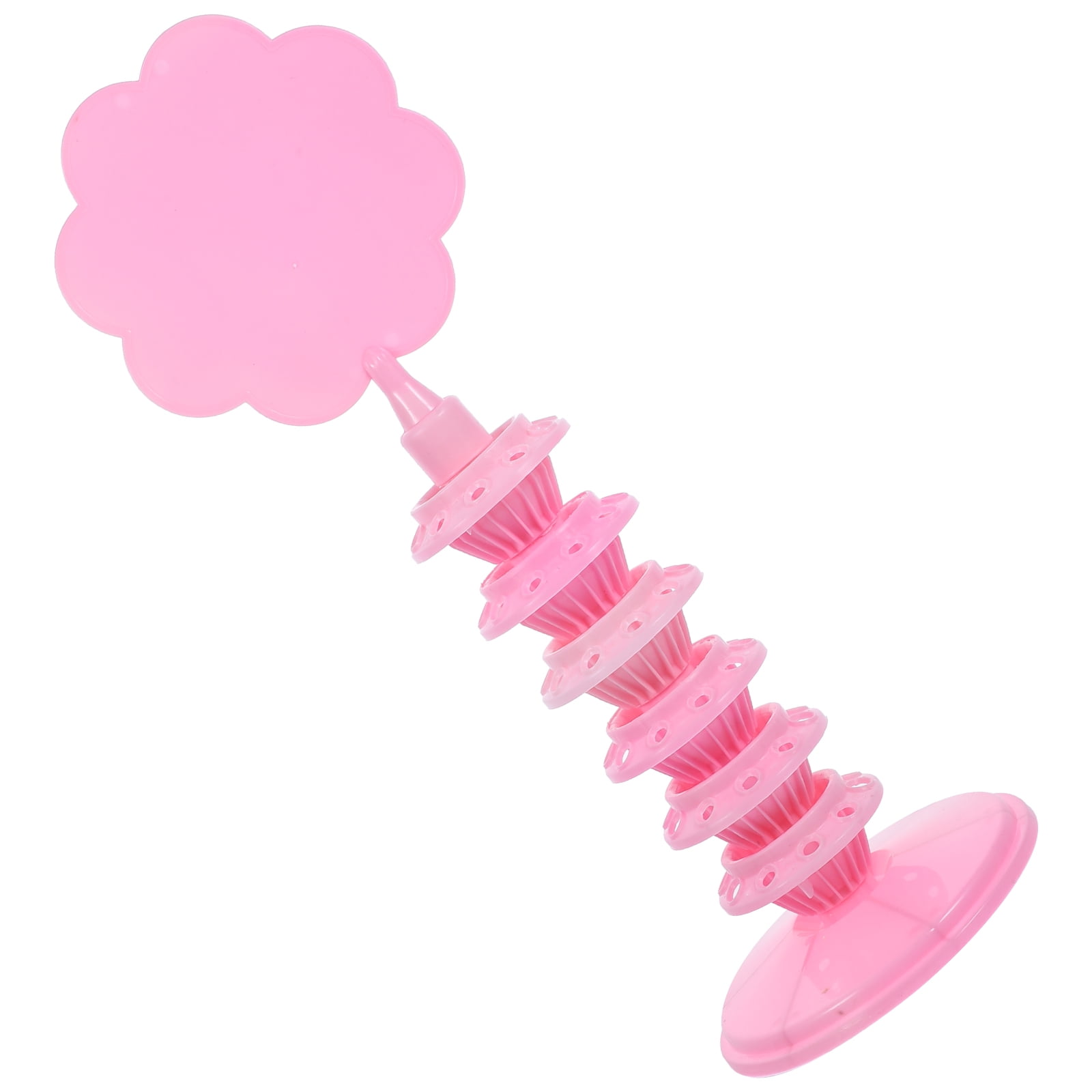 LOLIPPYY Pink Plastic Cake Pops Stand with Simple Round Design for Home ...