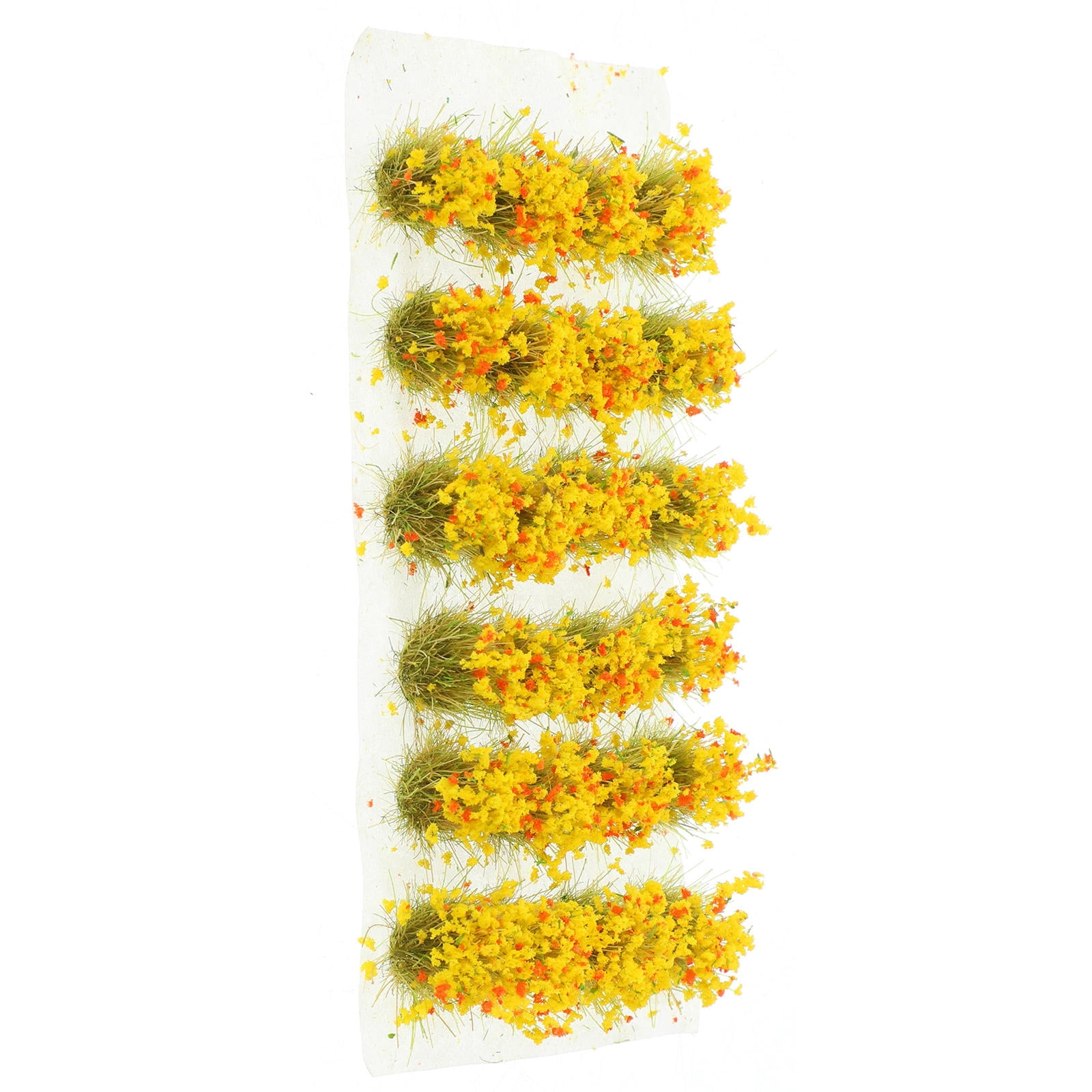 LOLIPPYY Plastic Fake Grass Tuft Model for Micro Landscape DIY Yellow ...