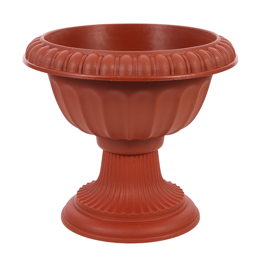 LOLIPPYY Plastic Roman Flower Pot Urn with Vintage Relief Design for ...