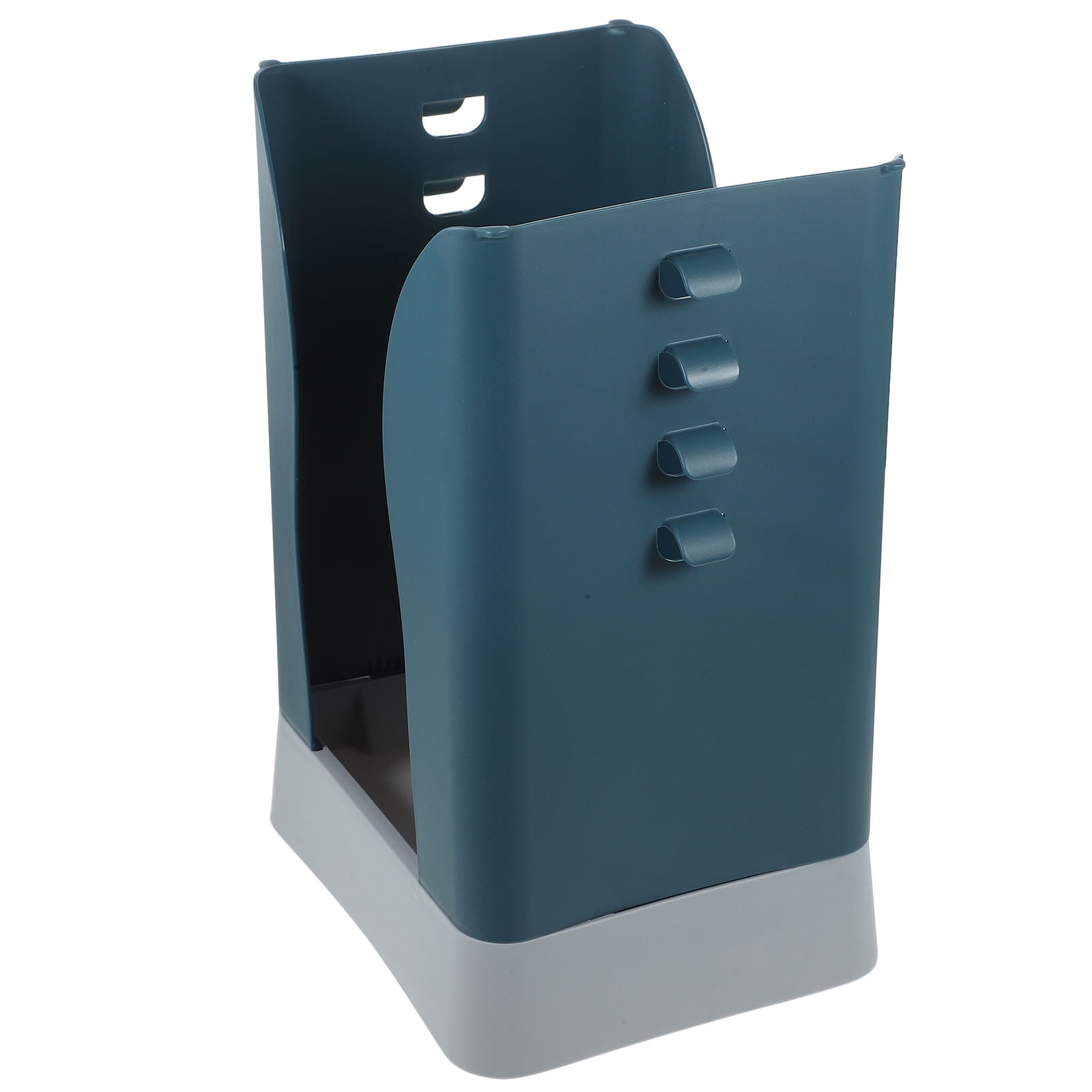 LOLIPPYY Adjustable Height Plastic Trash Bag Holder Stand for Kitchen ...