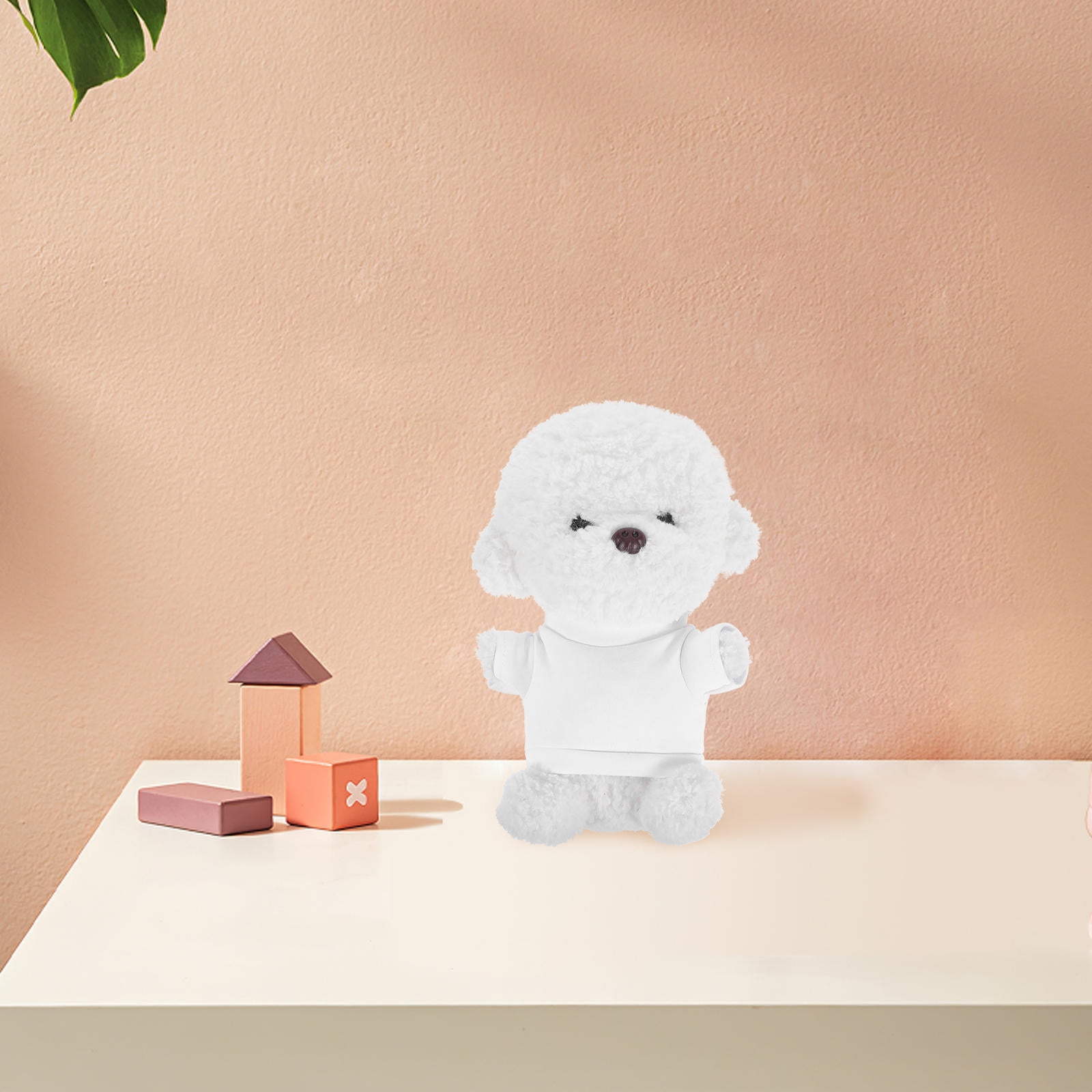 LOLIPPYY Plush Bear T-Shirt Blank White Shirt for DIY Clothes and ...