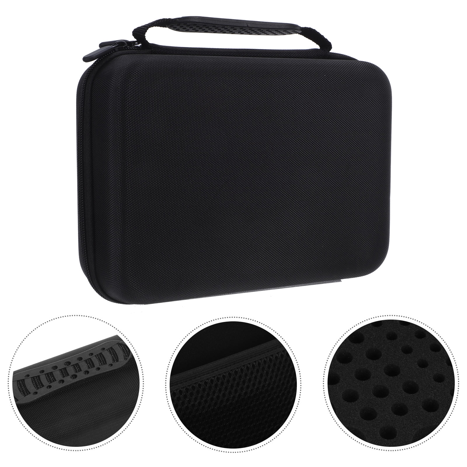 LOLIPPYY Portable Aa Battery Holder Case Black Secure Compact Storage ...