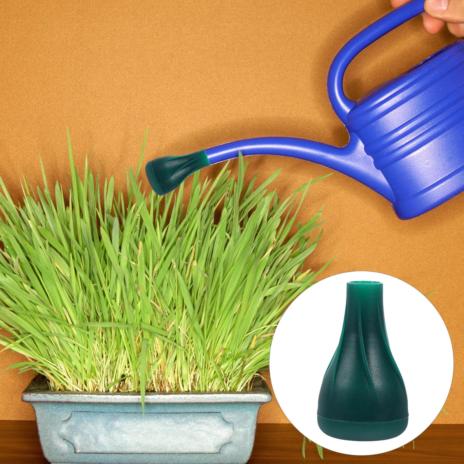 LOLIPPYY Portable Watering Can Sprinkler Head Green Plastic Nozzle ...