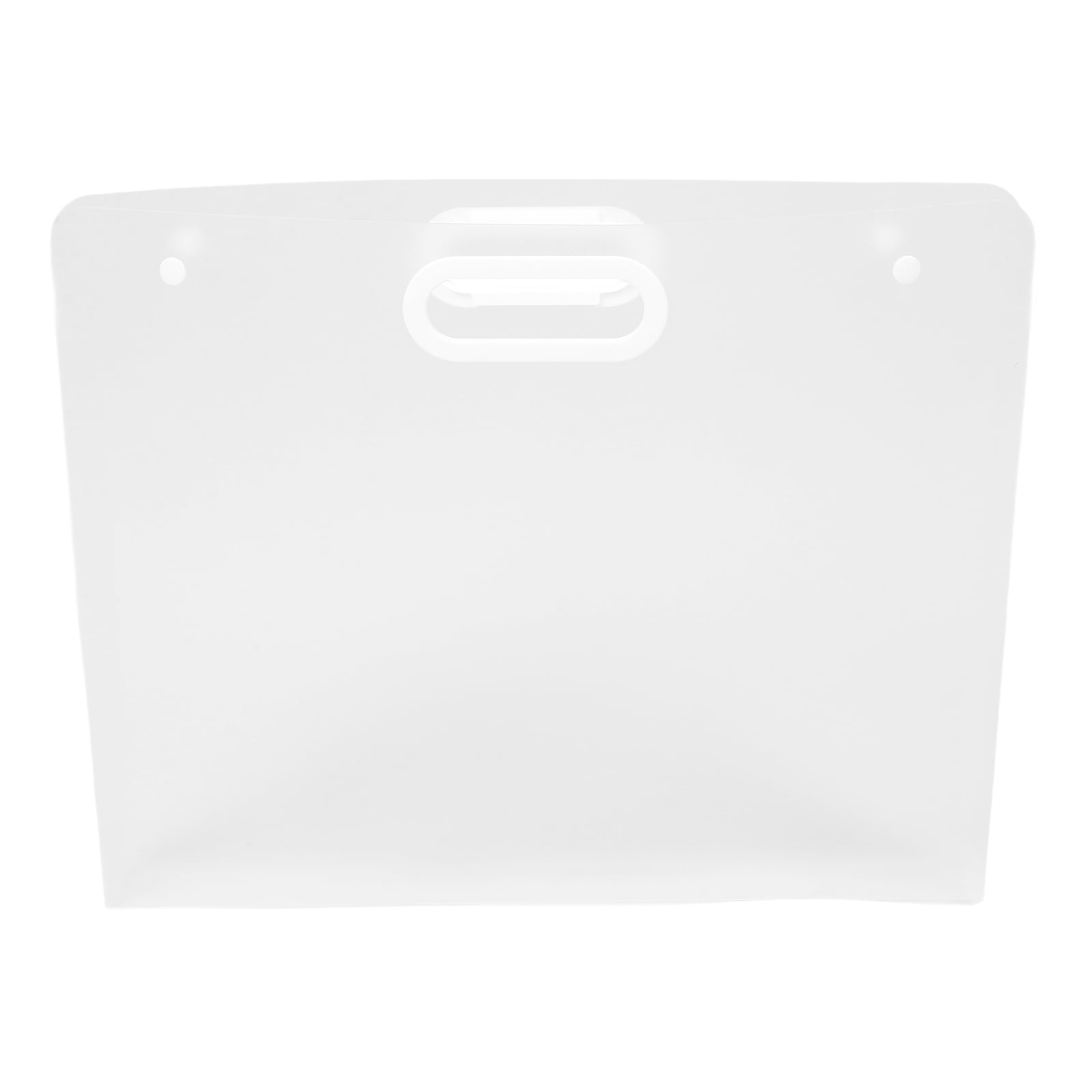 LOLIPPYY Portable White Document Bag with Buckle for Receipt Bill Card ...