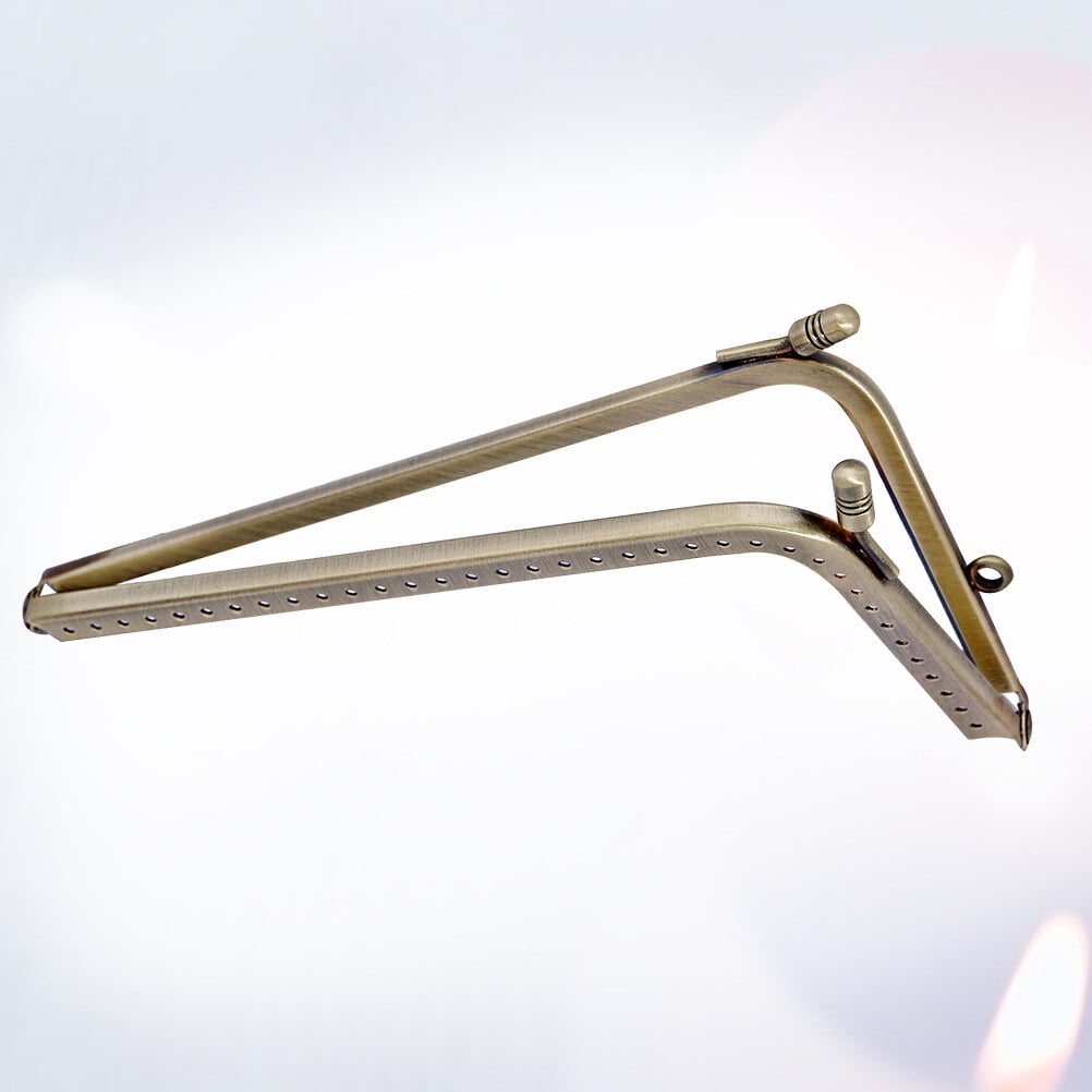 LOLIPPYY Premium Golden Clasp Frame for Purse Making L Shape Lock with ...