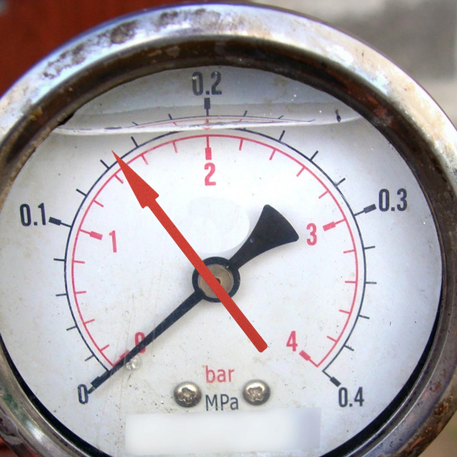 LOLIPPYY Pressure Gauge Sticker 100pcs Adhesive Reflective Triangle ...