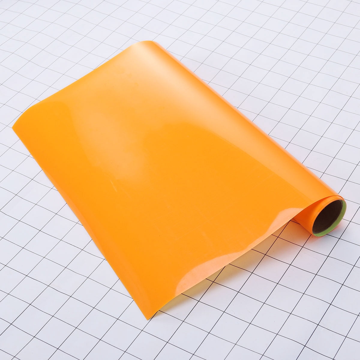 LOLIPPYY Pu Htv Vinyl Roll Heat Transfer for Craft Projects Orange 1Pcs ...