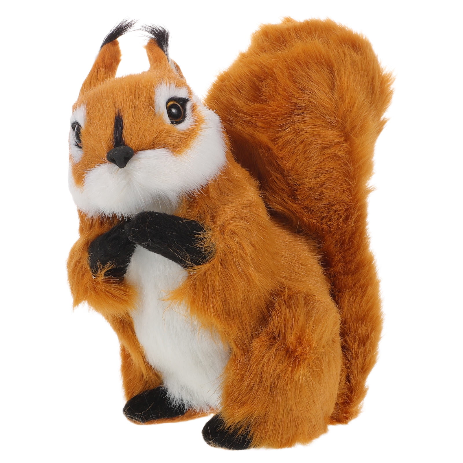 LOLIPPYY Realistic Squirrel Plush Decoration Light Brown Faux Squirrel ...