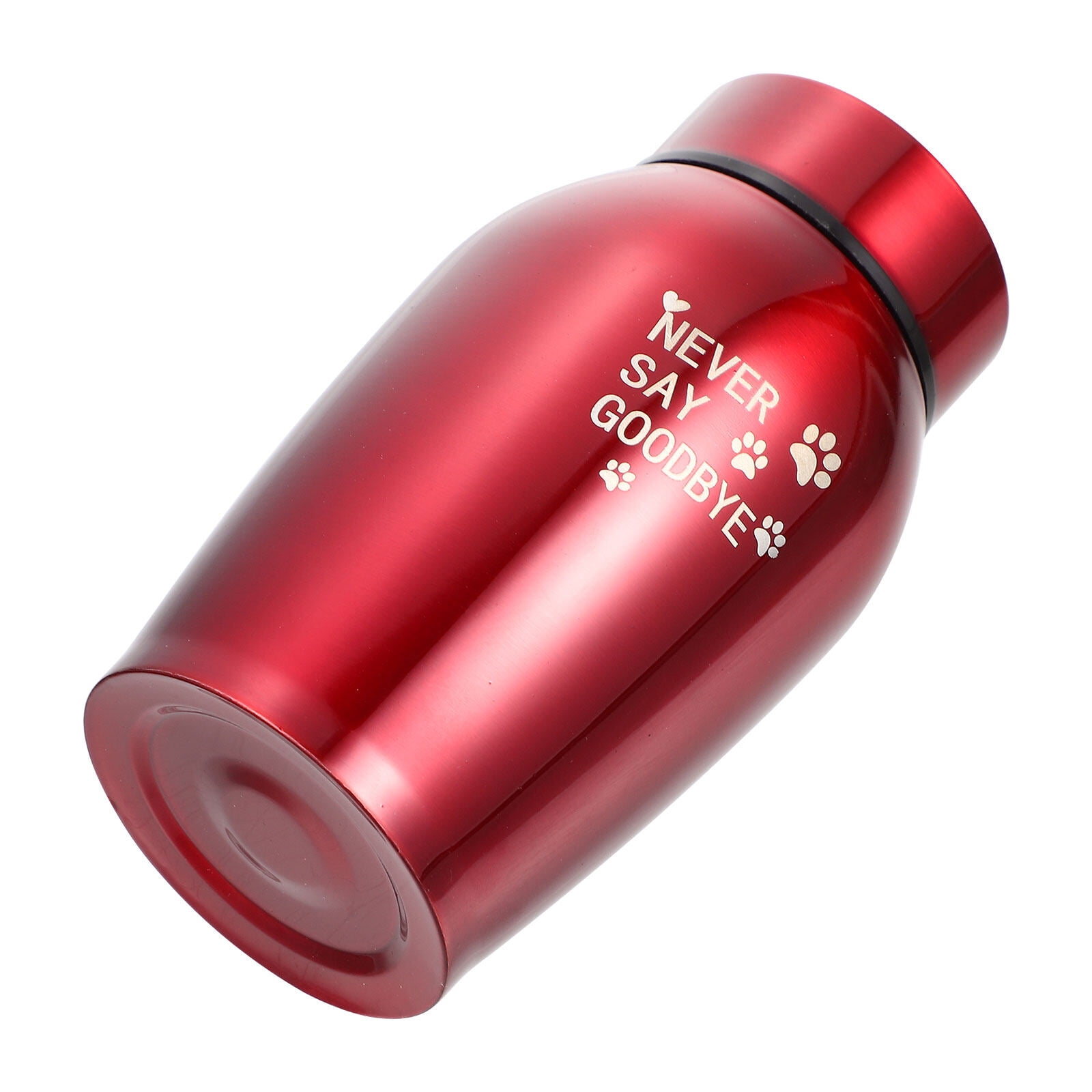LOLIPPYY Red Pet Urn for Dog Ashes Stainless Steel Small Portable ...