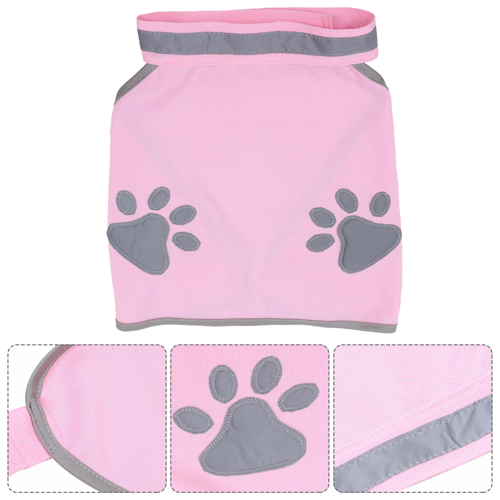 LOLIPPYY Reflective Dog Vest Pink High Visibility Safety Gear for ...