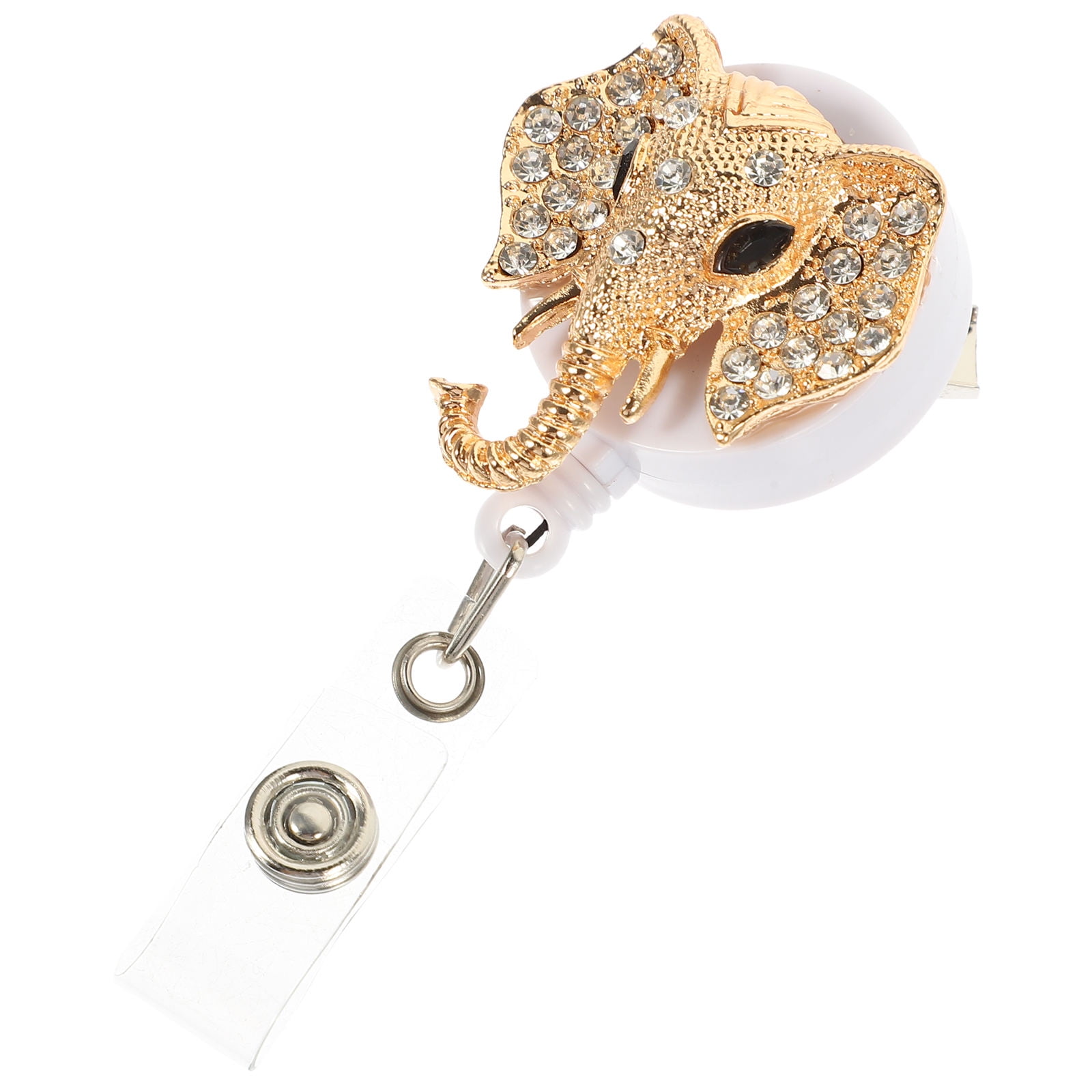 LOLIPPYY Retractable Metal Badge Holder with Clip for Id Cards Name ...