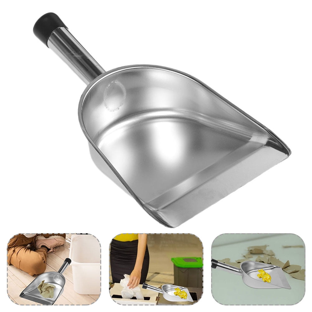 LOLIPPYY Reusable Dustpan Handheld Trash Shovel Stainless Steel for ...