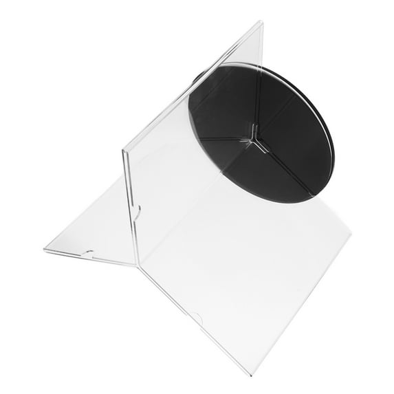 LOLIPPYY Rotatable Table Menu Stand Acrylic Transparent Multi-side ...