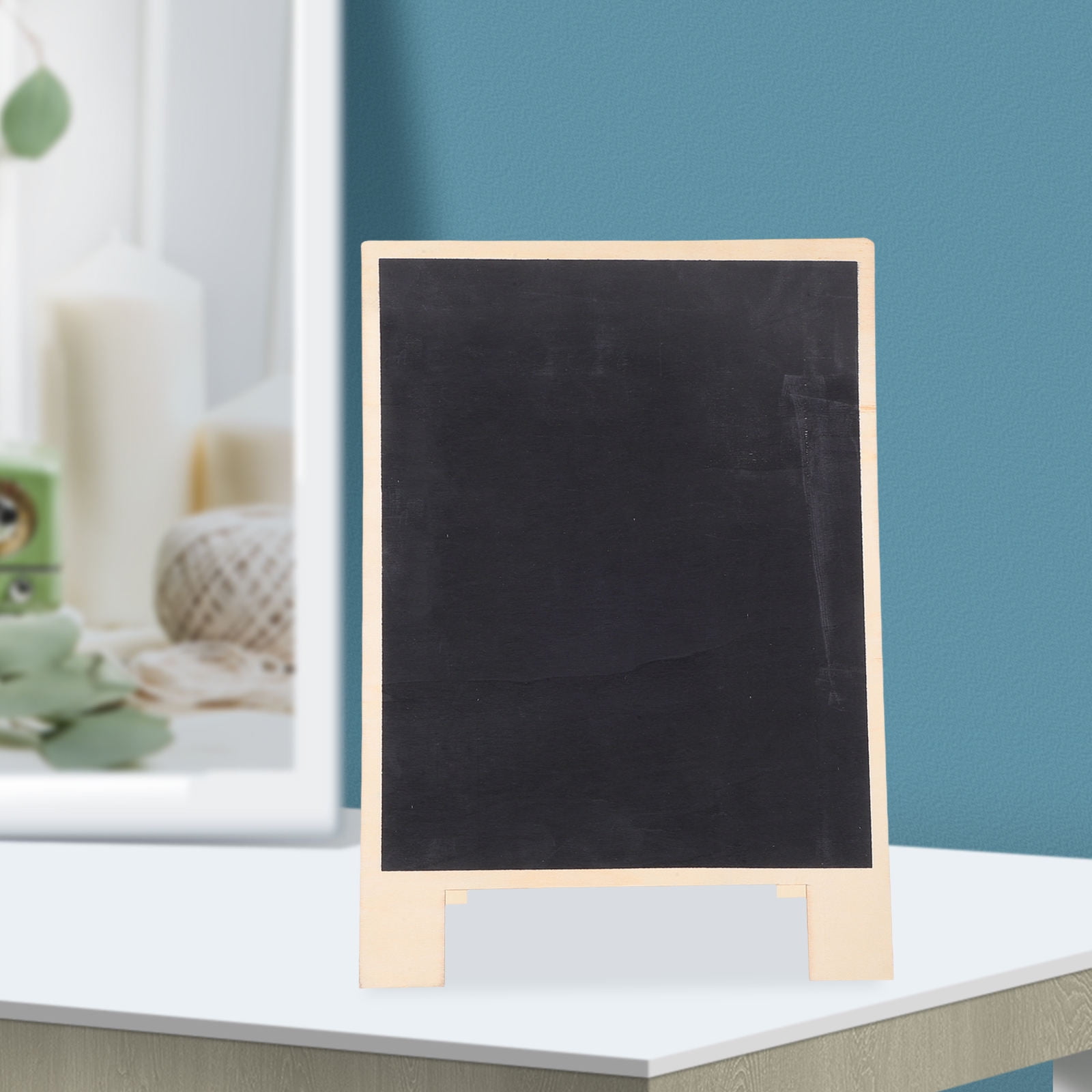 LOLIPPYY Rustic Wooden Double Sided Chalkboard Sign for Weddings Cafes ...