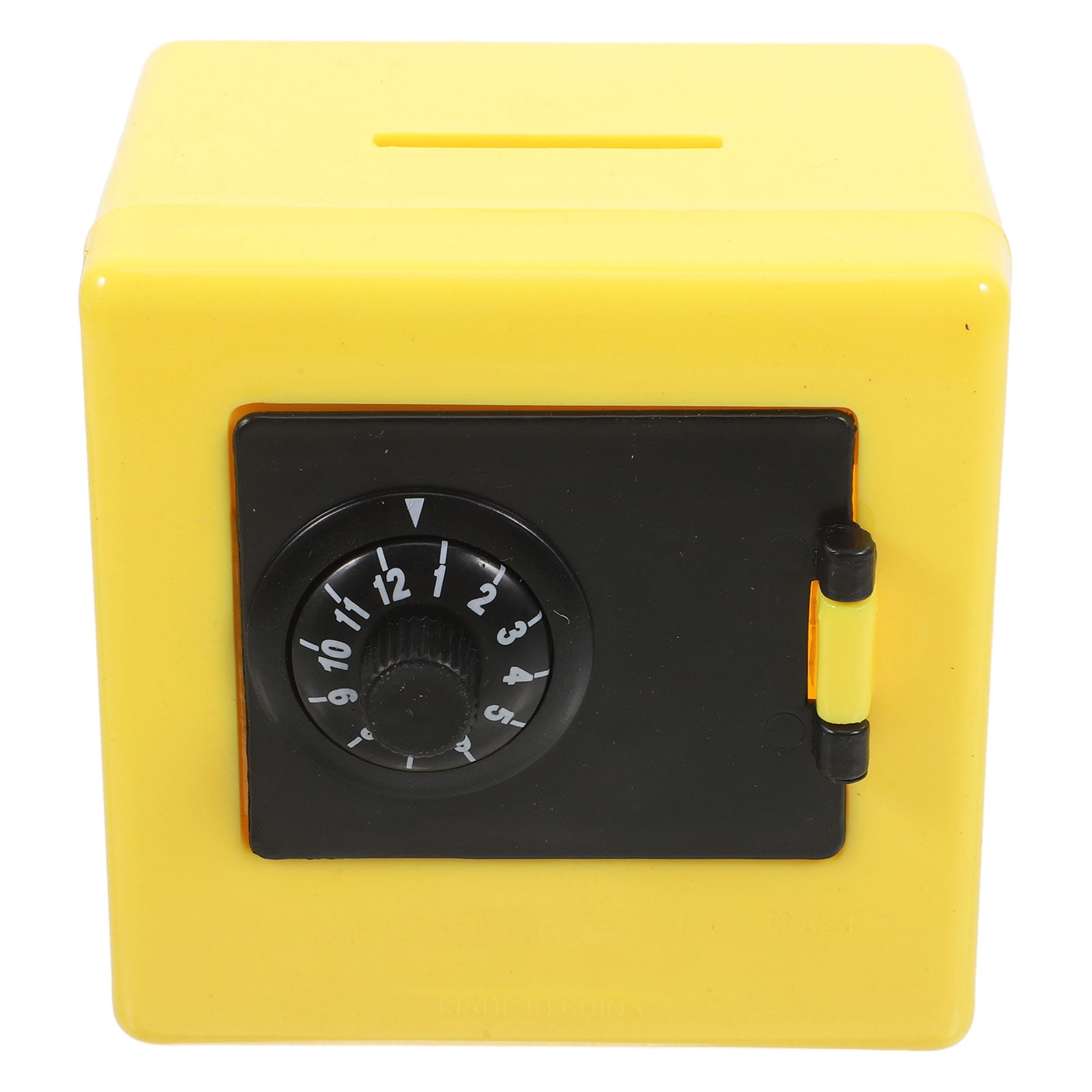LOLIPPYY Safe Yellow Banknote Cash Box with Combination Lock Coin ...
